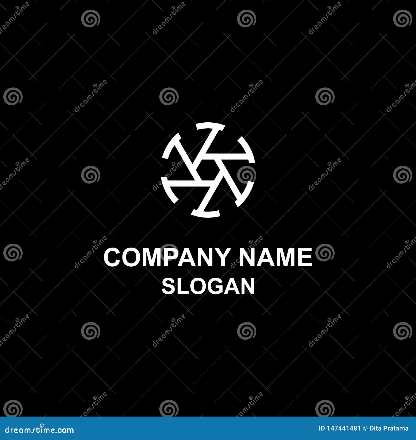 Unique Circle Shutter Shape Logo, for Photography Business. Stock ...