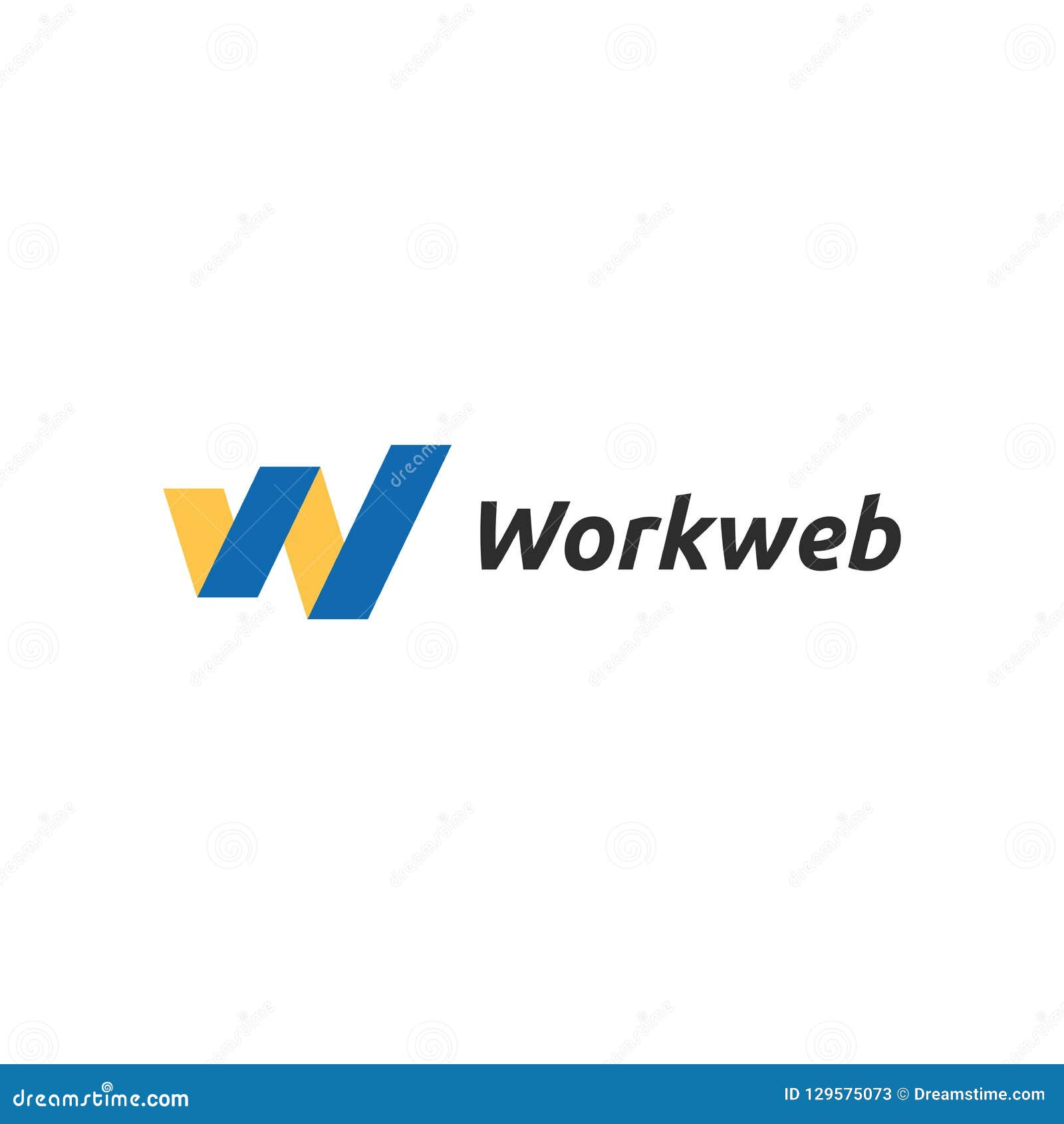 Unique Simple W Lettermark Logo Stock Vector - Illustration of startup ...