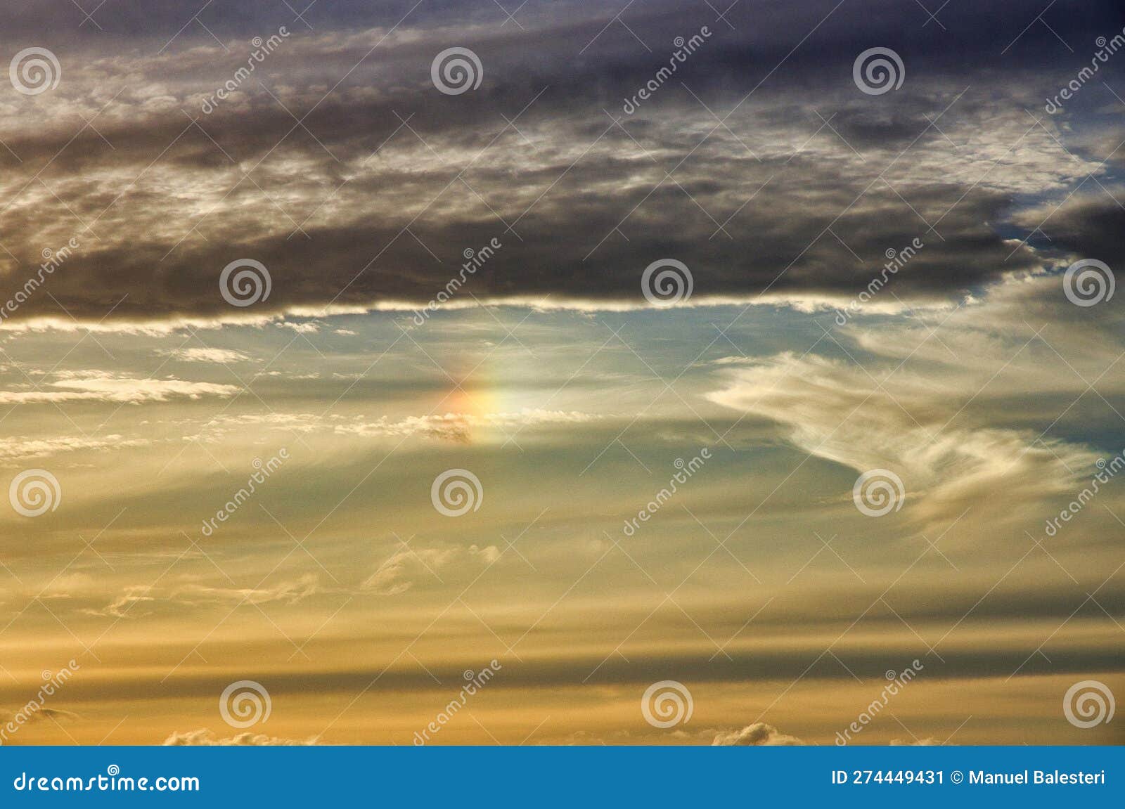 Unique Small Burst of Rainbow Light. Stock Image - Image of seascape ...