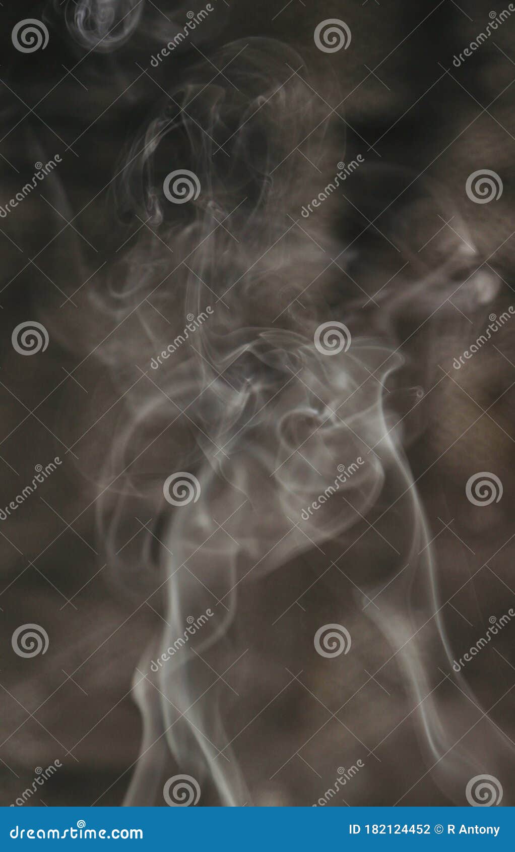 Unique Smoke Art Design and Dark Background Stock Photo - Image of ...