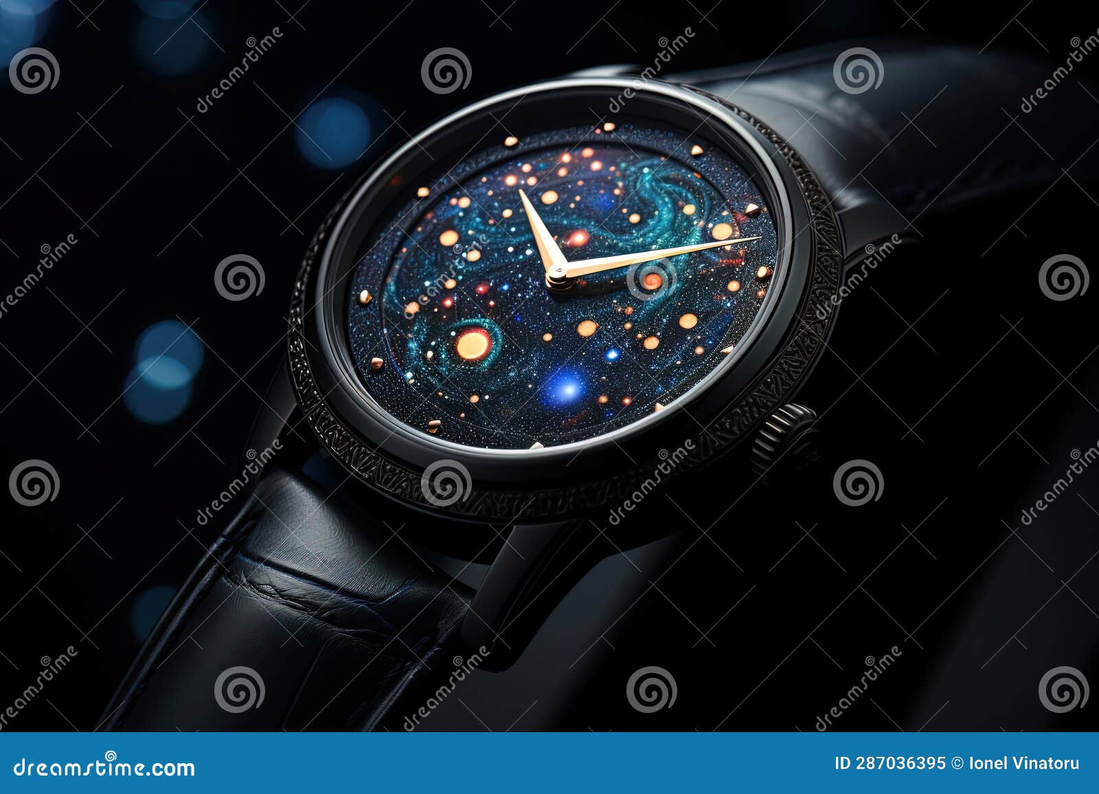 Unique Space Clock Incorporating Cosmic Elements and Celestial Motifs ...