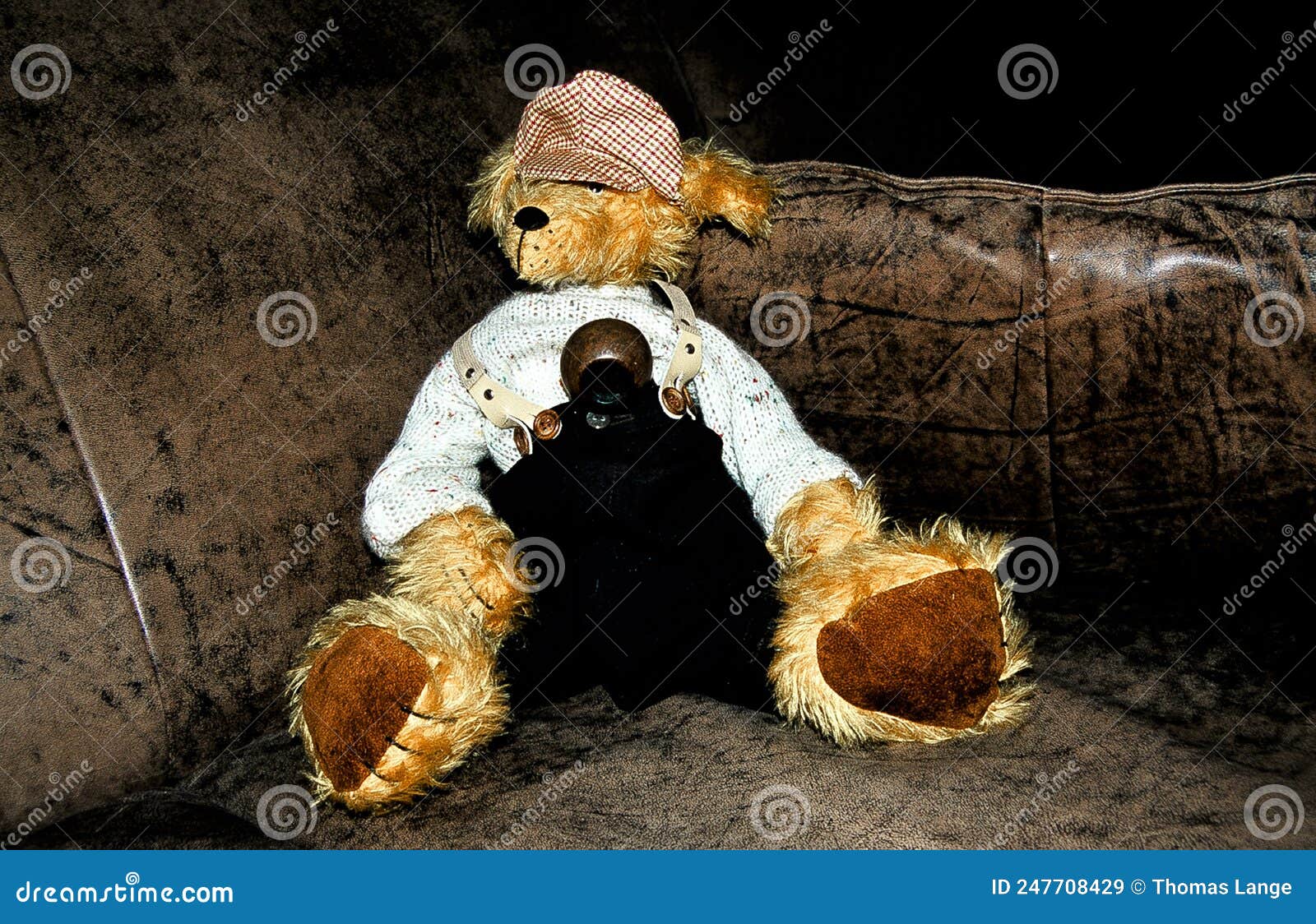 An Unique Specimen of Bear with a Pipe in a Relaxed Position Who is ...
