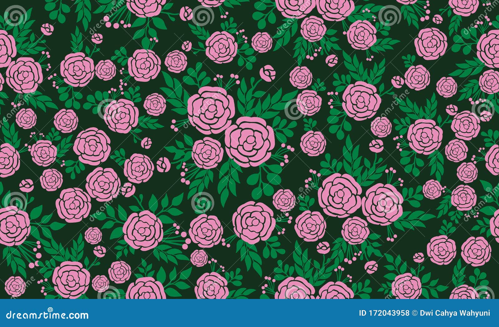 Unique Spring Floral Pattern Background, with Seamless Leaf and Floral ...