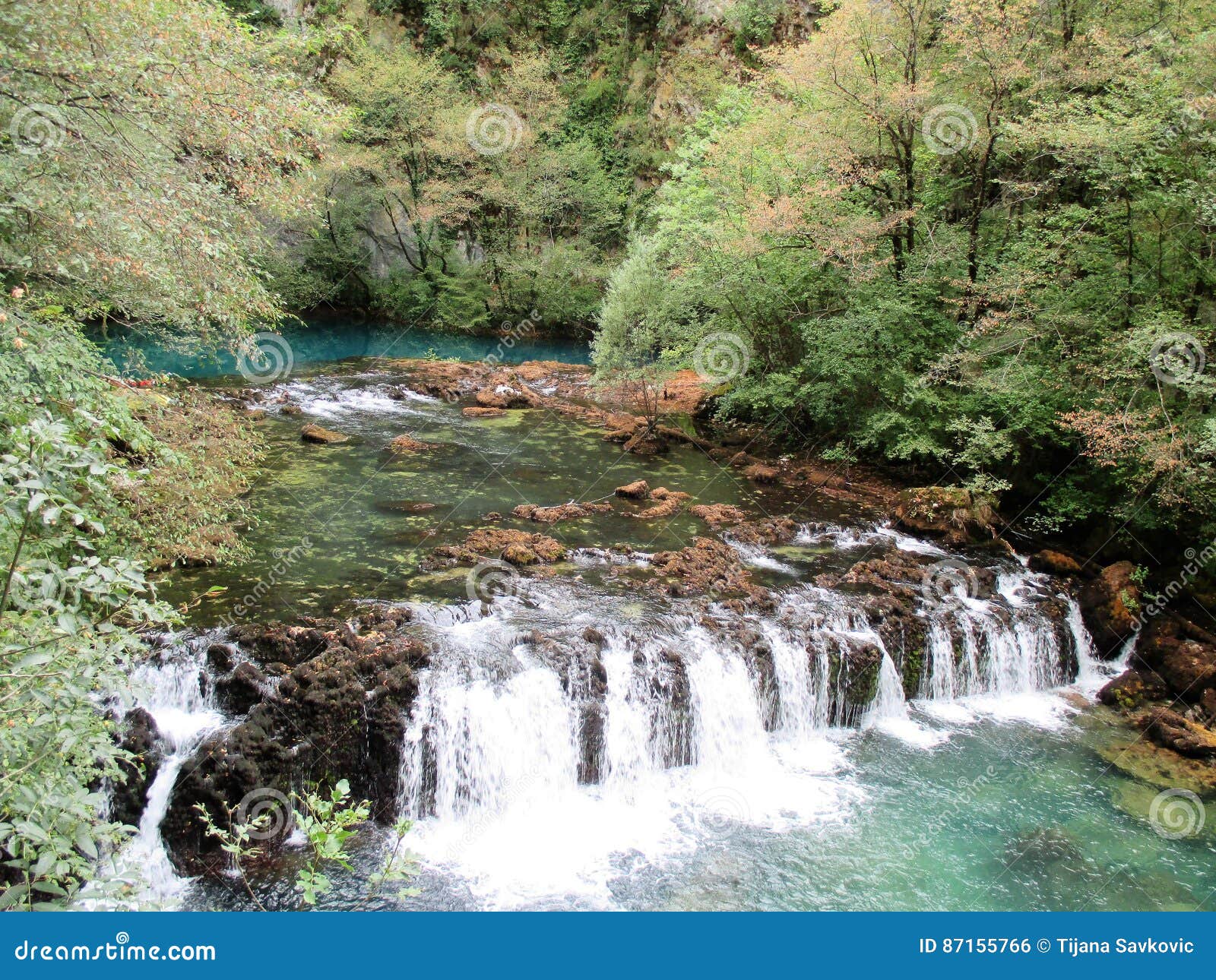 Unique spring of river Una stock photo. Image of beautiful - 87155766