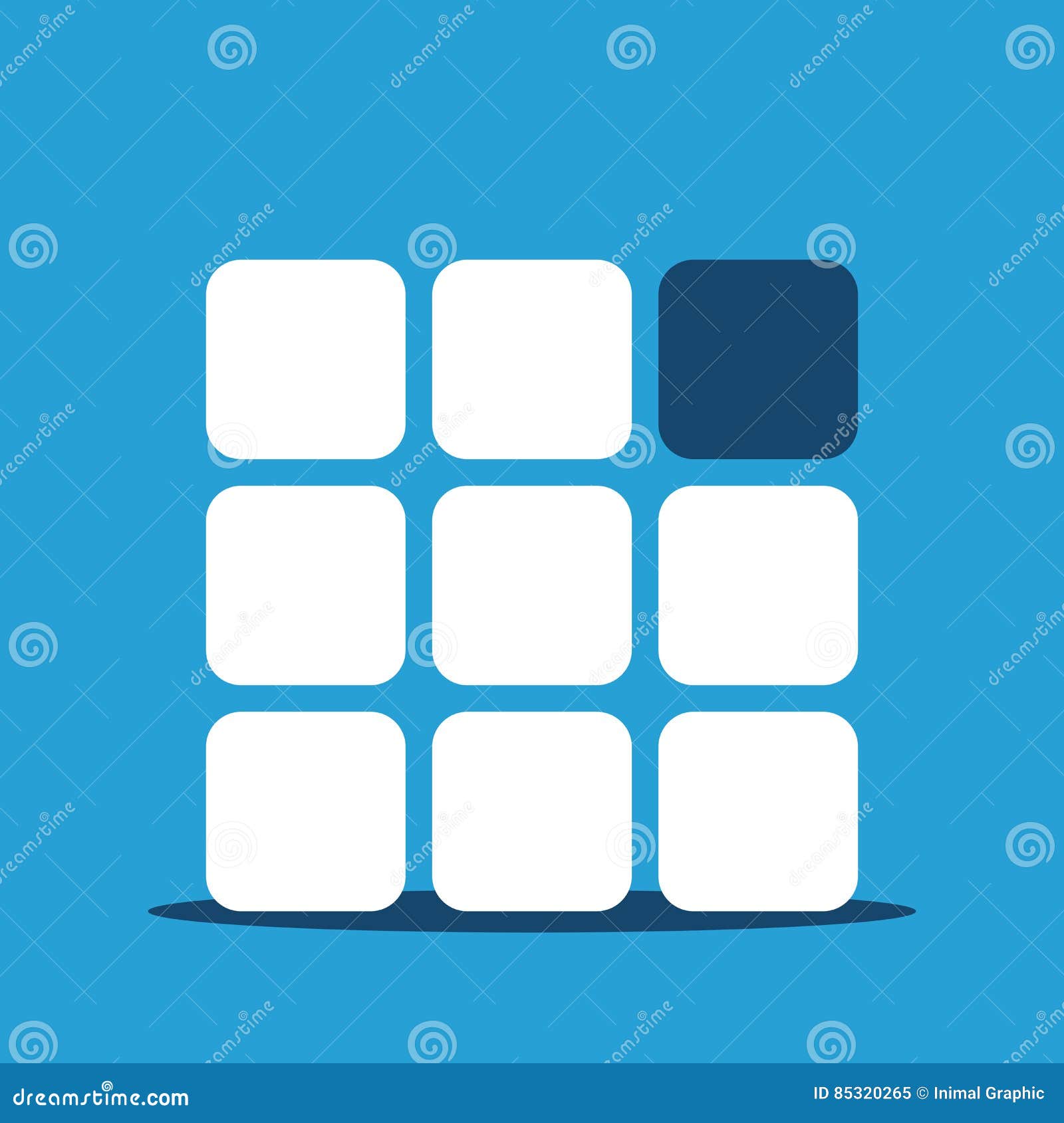 Unique square concept stock vector. Illustration of organization - 85320265