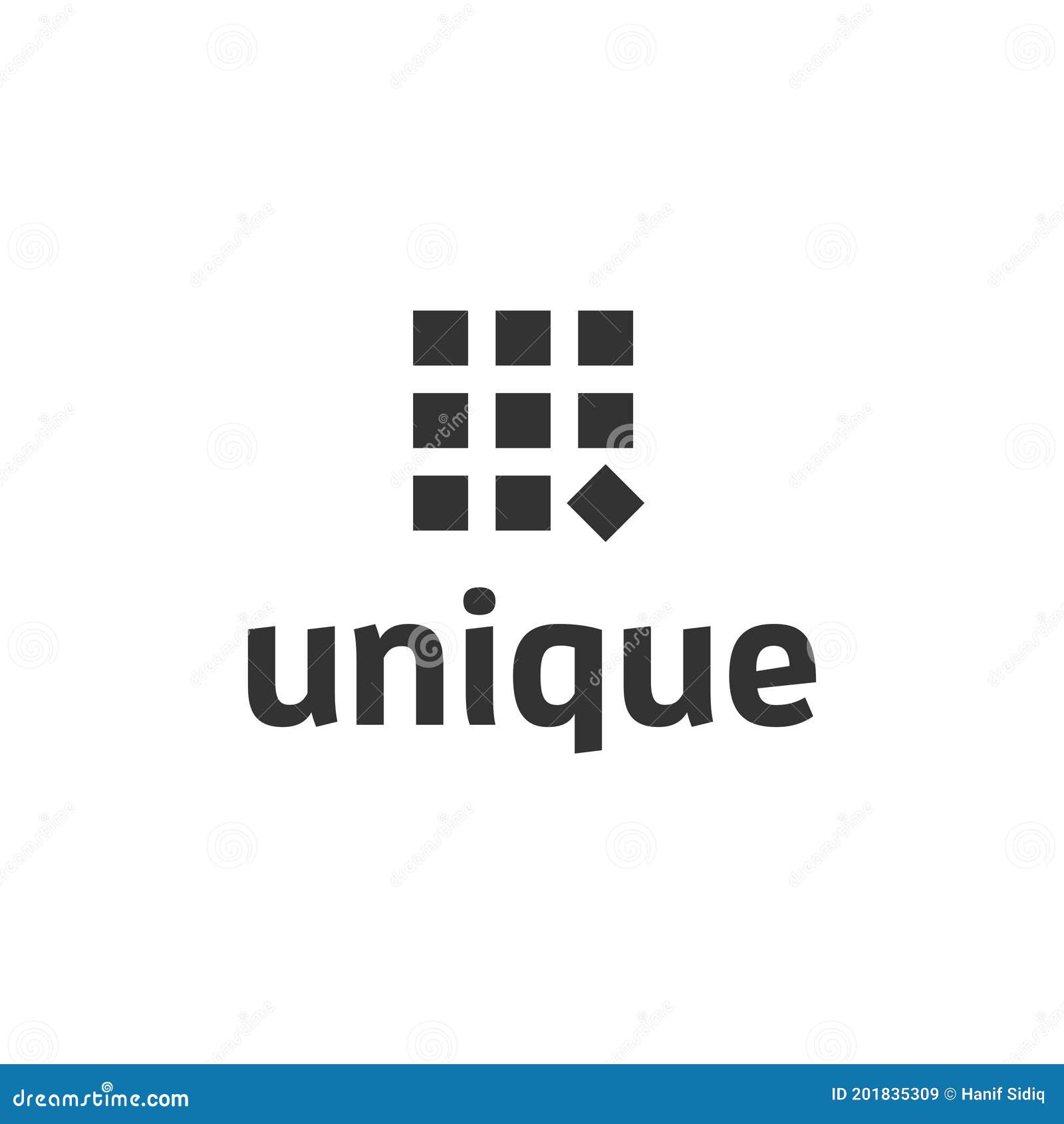 Unique Square Diversity and Unity Logo Design Concept Stock Vector ...