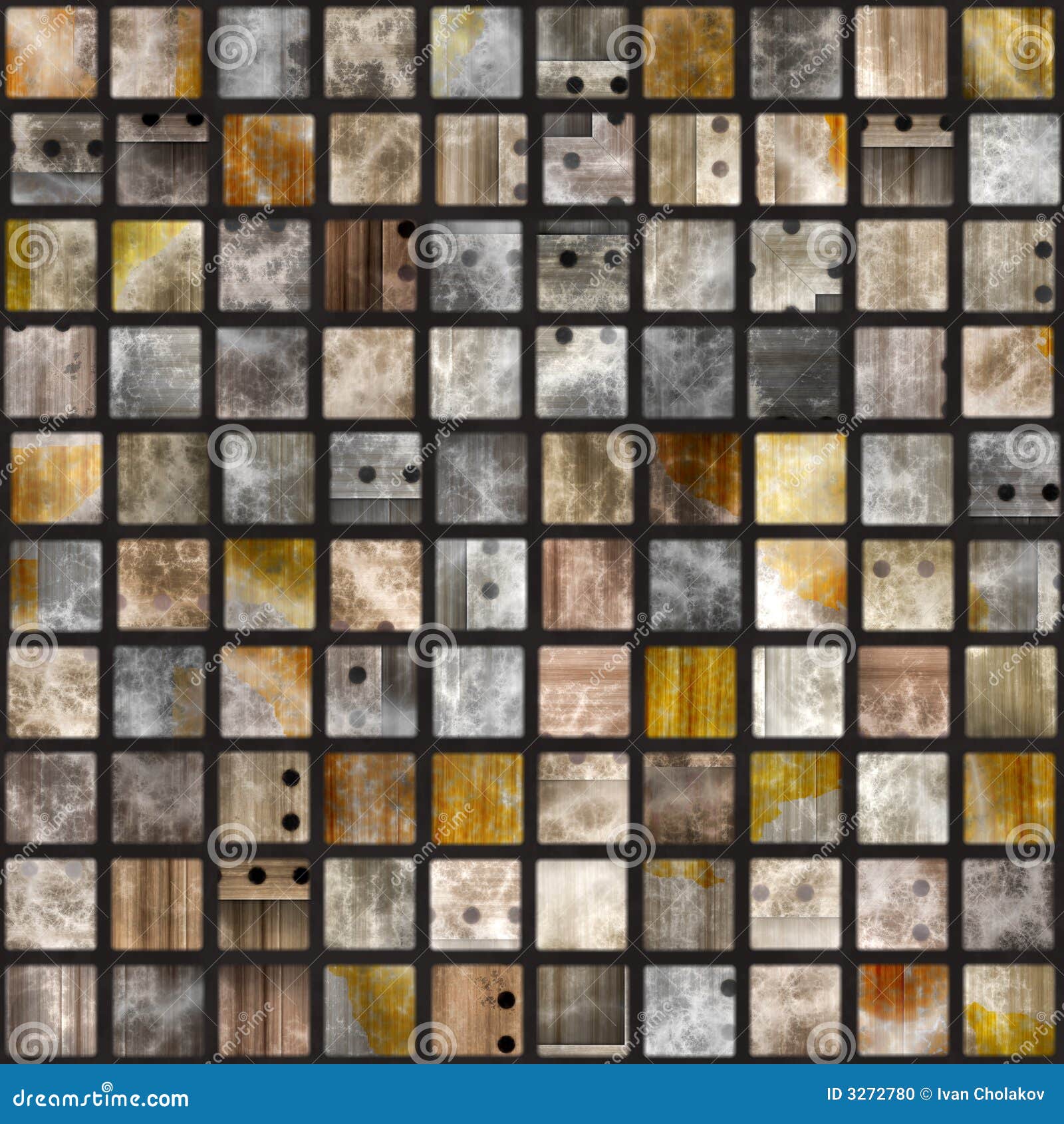 Unique square tiles stock illustration. Illustration of crafts - 3272780