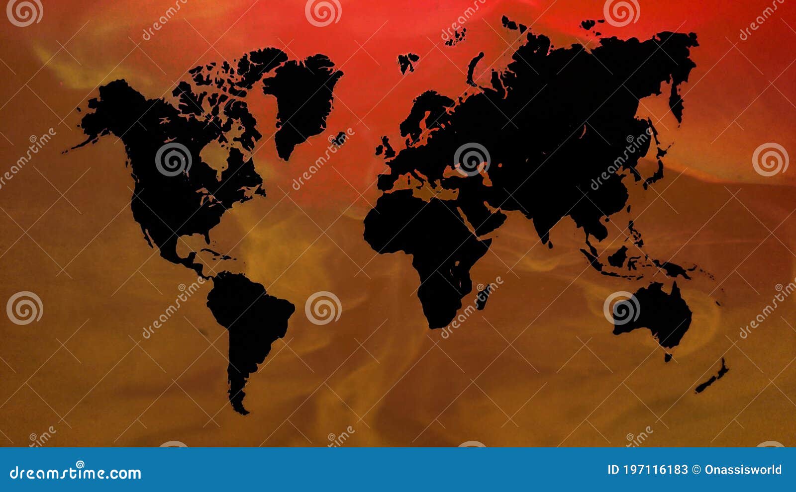 Unique Stained World Countries Map Stock Image - Image of countries ...