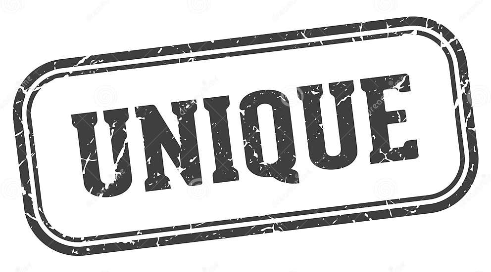 Unique Stamp. Unique Rectangular Stamp on White Background Stock Vector ...