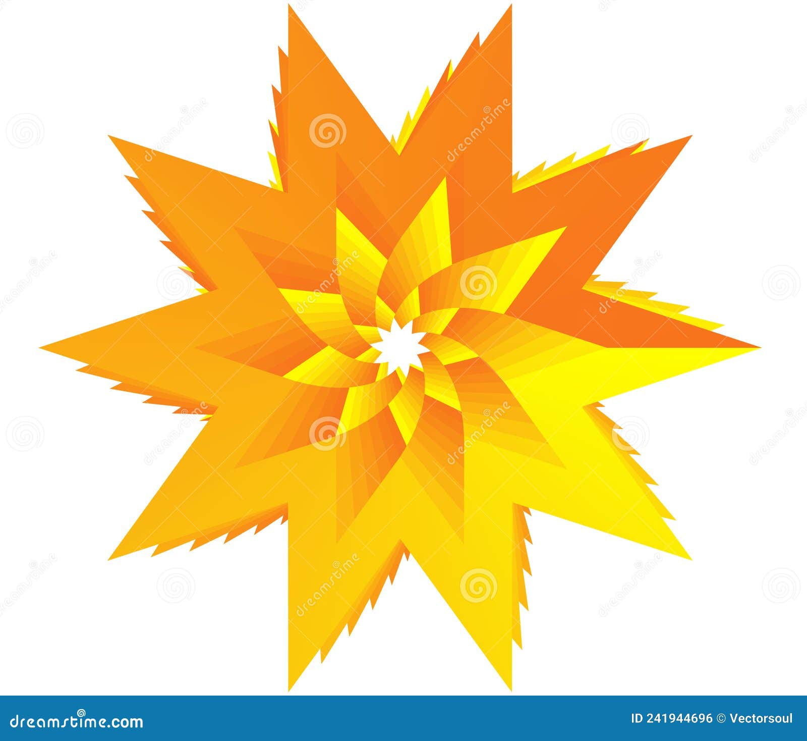 Unique Star Shape, Star Contour Vector Design Element Stock Vector ...