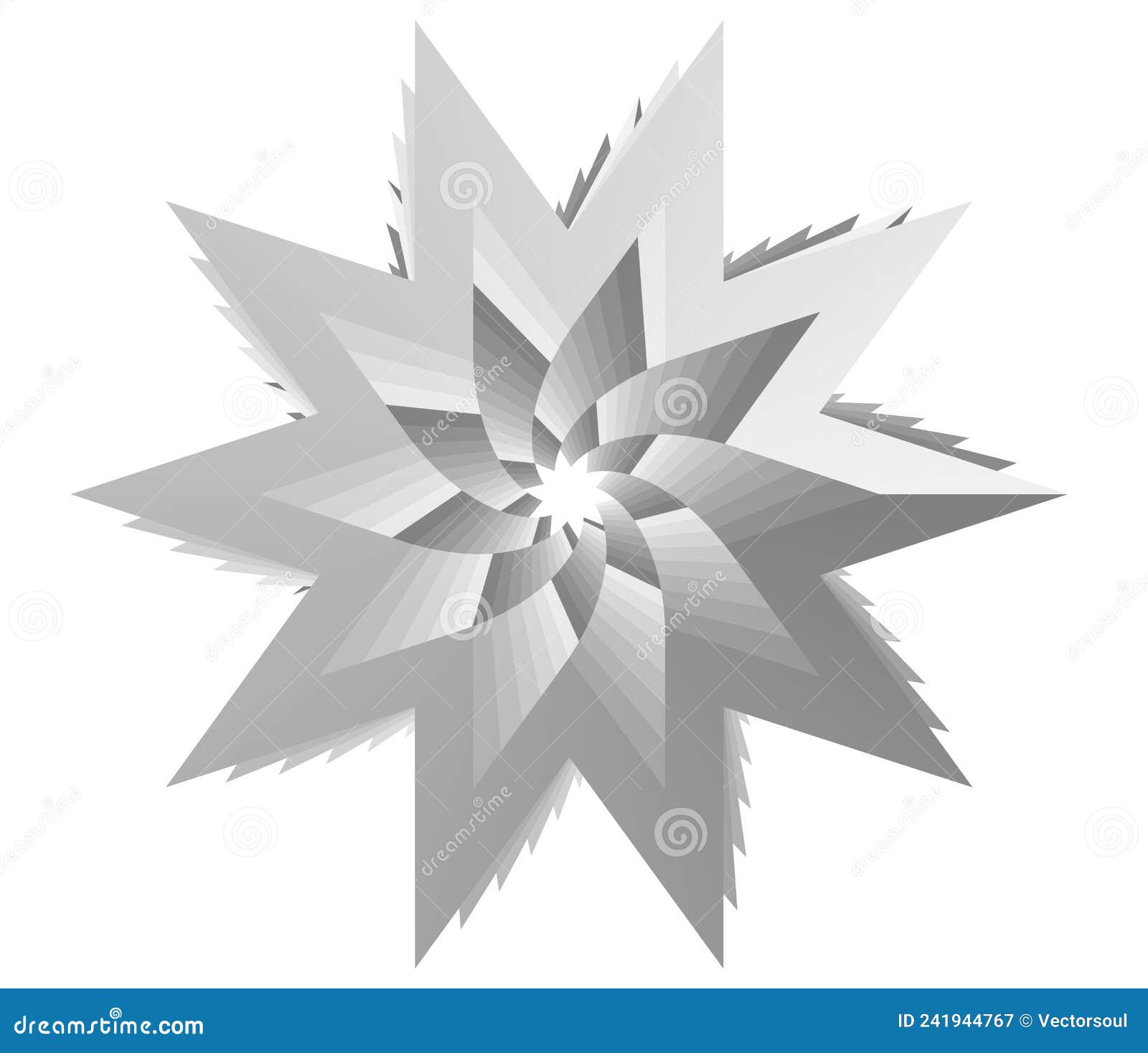 Unique Star Shape, Star Contour Vector Design Element Stock Vector ...