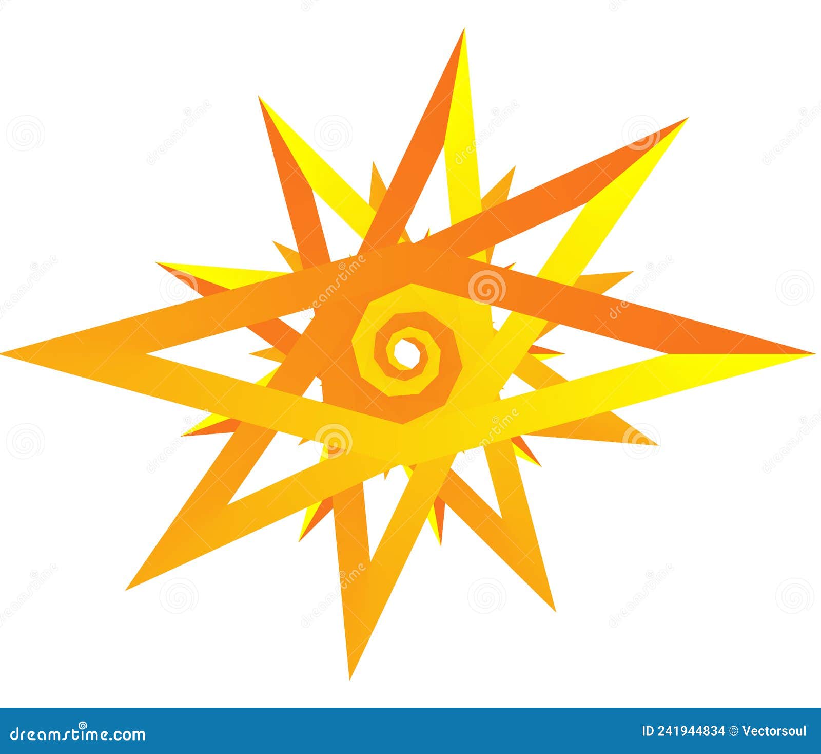 Unique Star Shape, Star Contour Vector Design Element Stock Vector ...