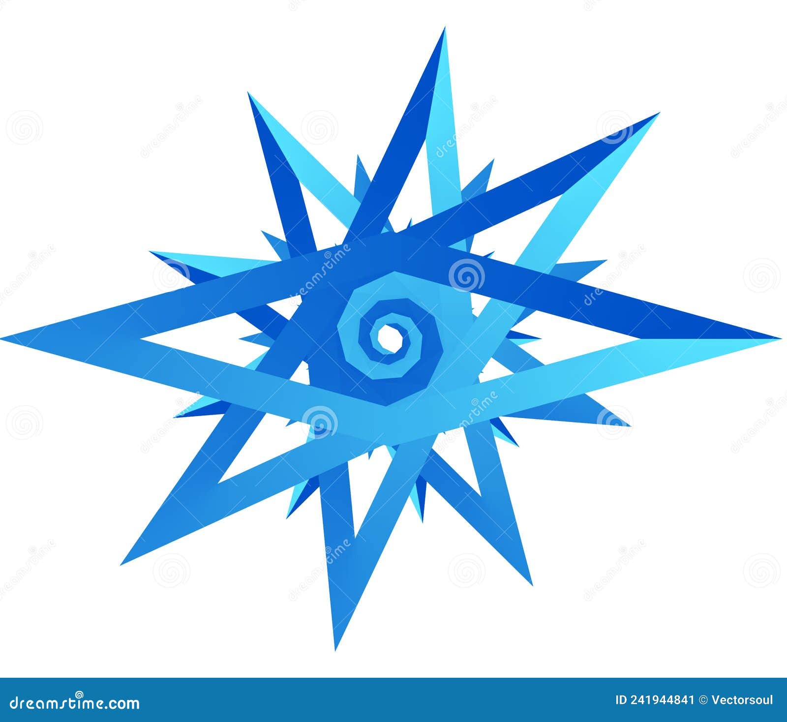 Unique Star Shape, Star Contour Vector Design Element Stock Vector ...