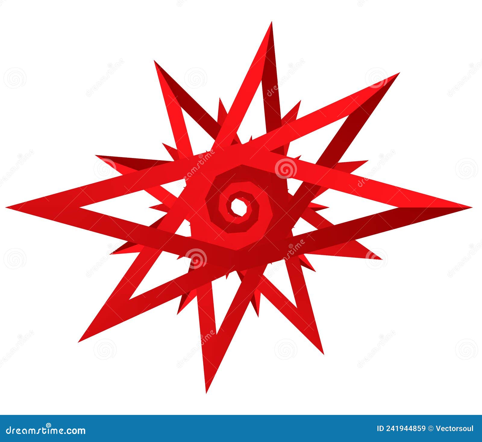 Unique Star Shape, Star Contour Vector Design Element Stock Vector ...