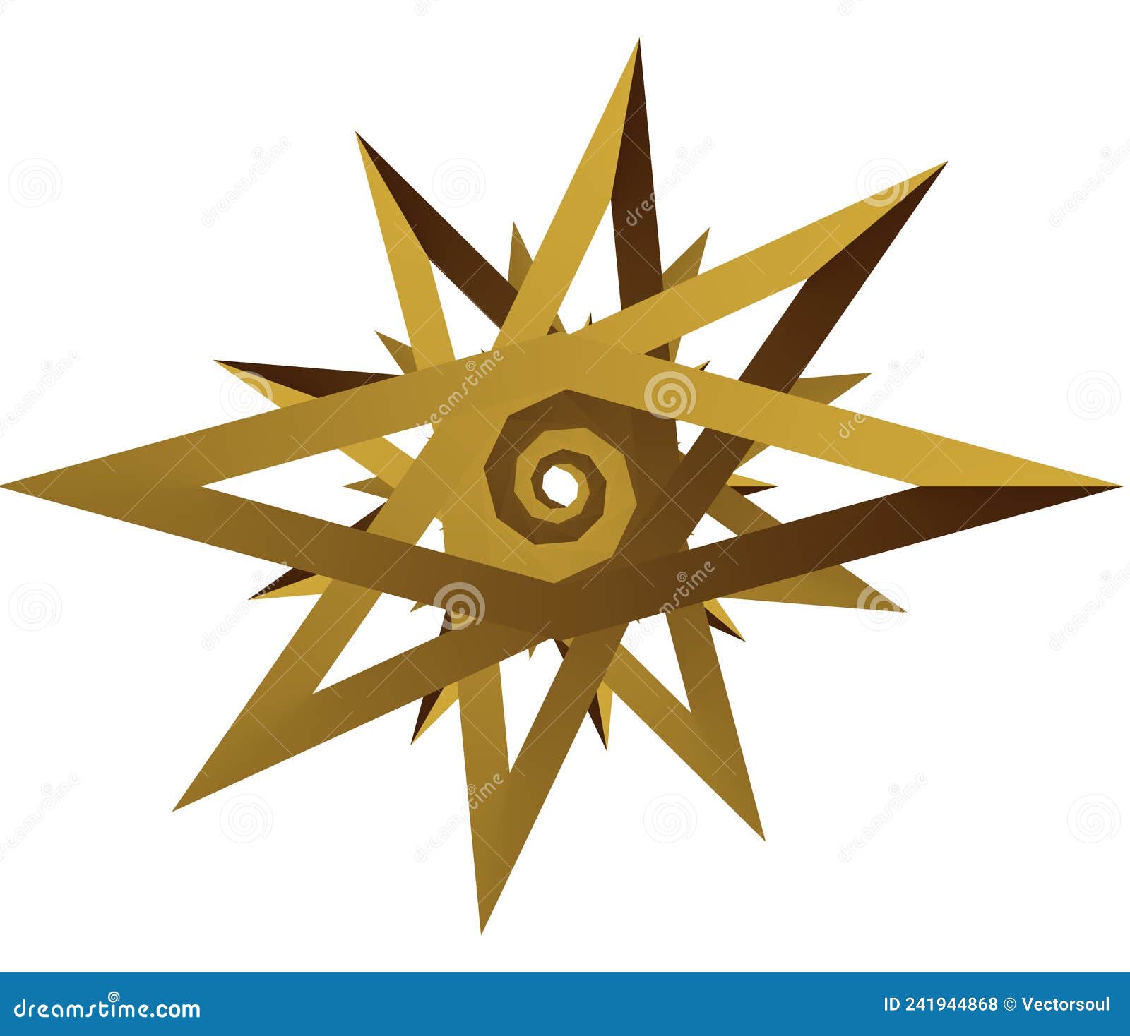 Unique Star Shape, Star Contour Vector Design Element Stock Vector ...