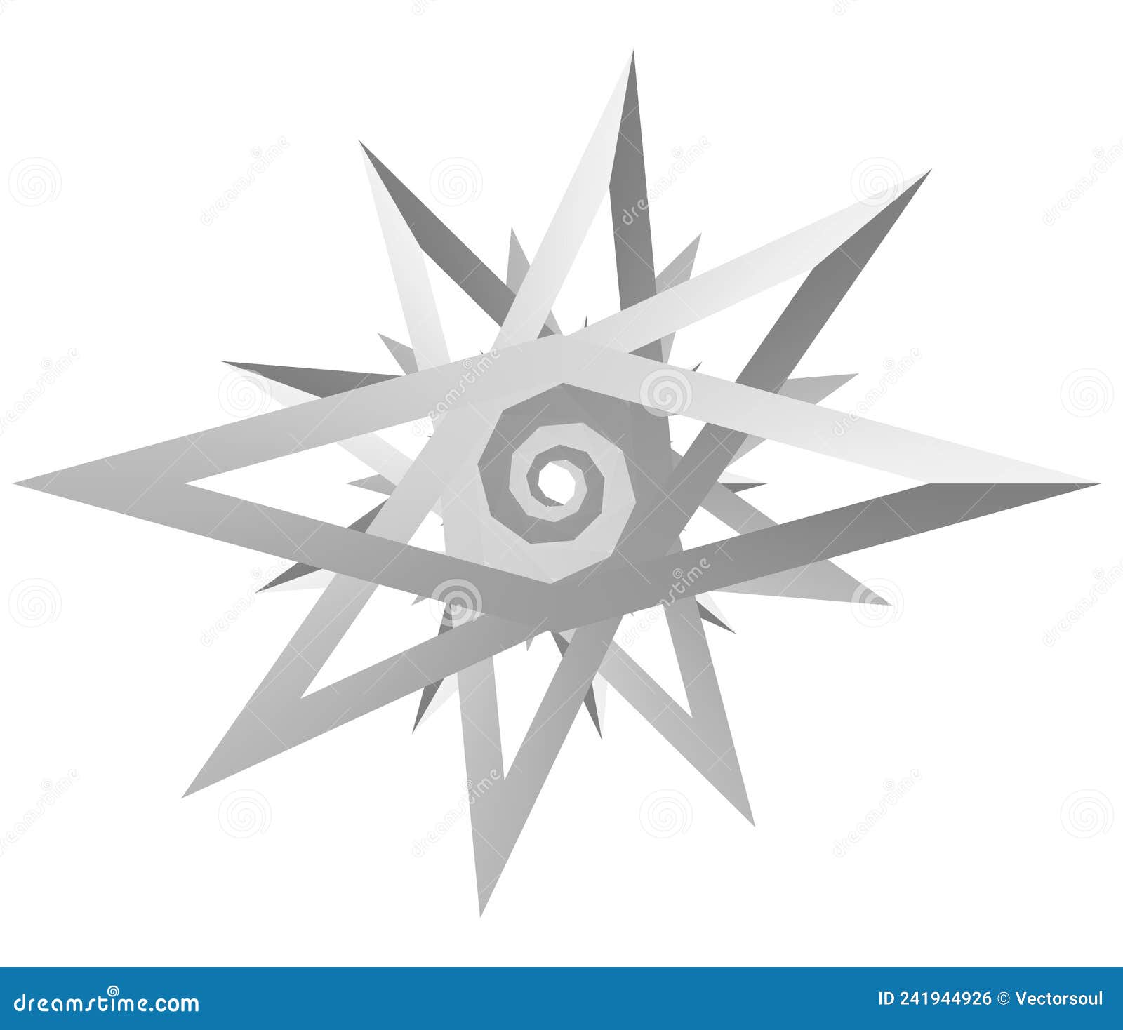 Unique Star Shape, Star Contour Vector Design Element Stock Vector ...