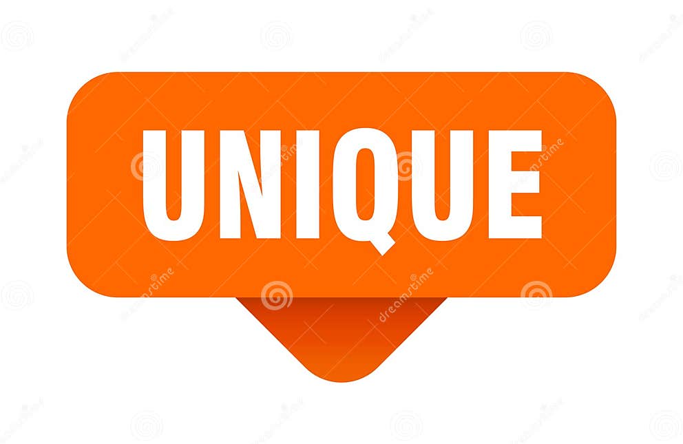 Unique Sticker. Unique Sign on Transparent Background Stock Vector ...