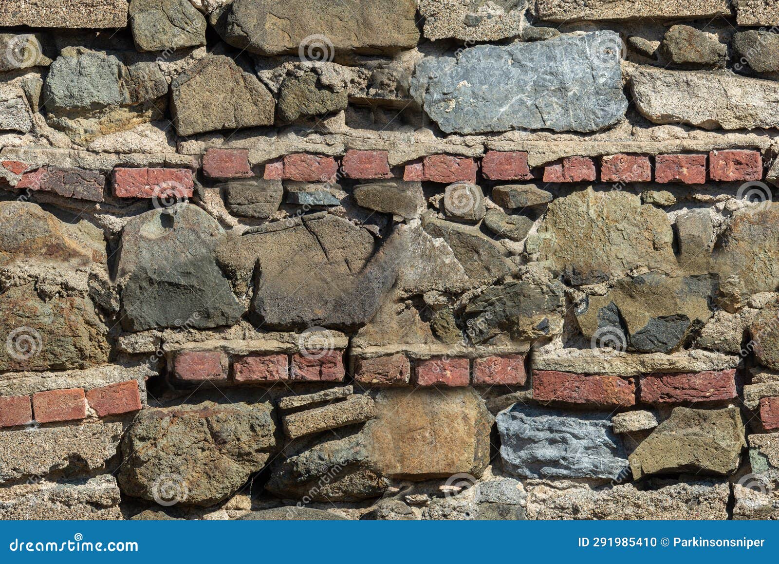 Unique Stone Wall Texture Adorned with Fine Brick Lines Stock Photo ...
