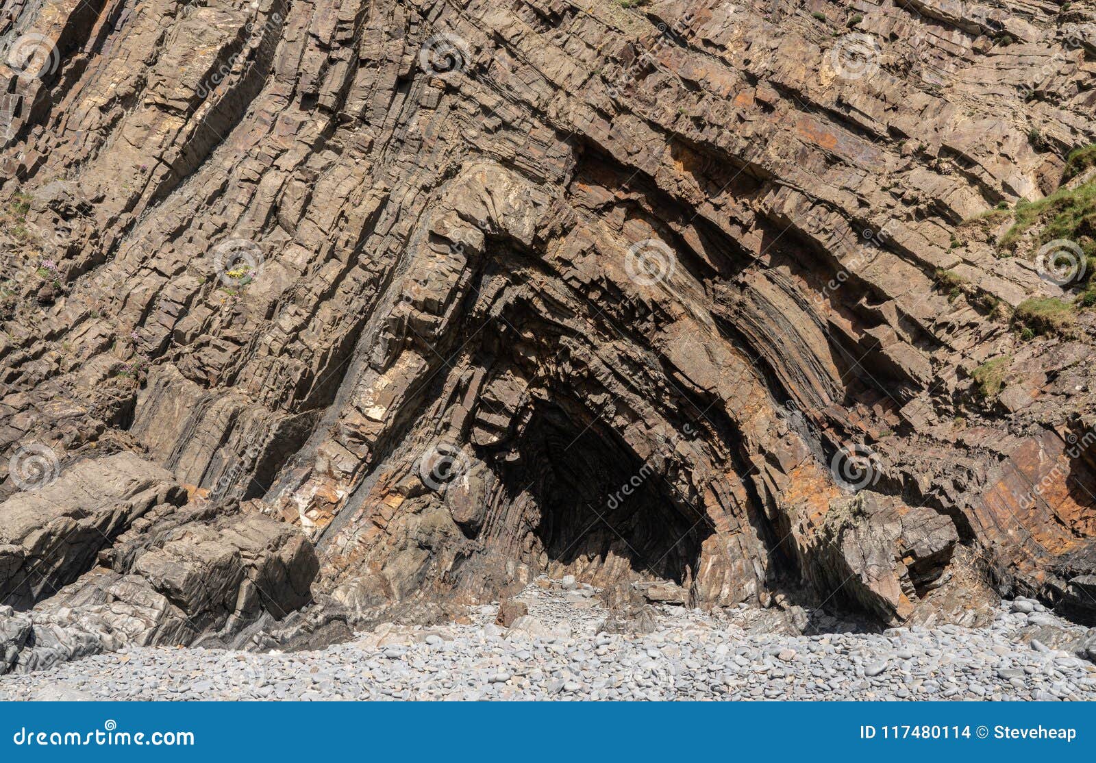 Unique Structure of Rocks at Hartland Quay in North Devon Stock Photo ...