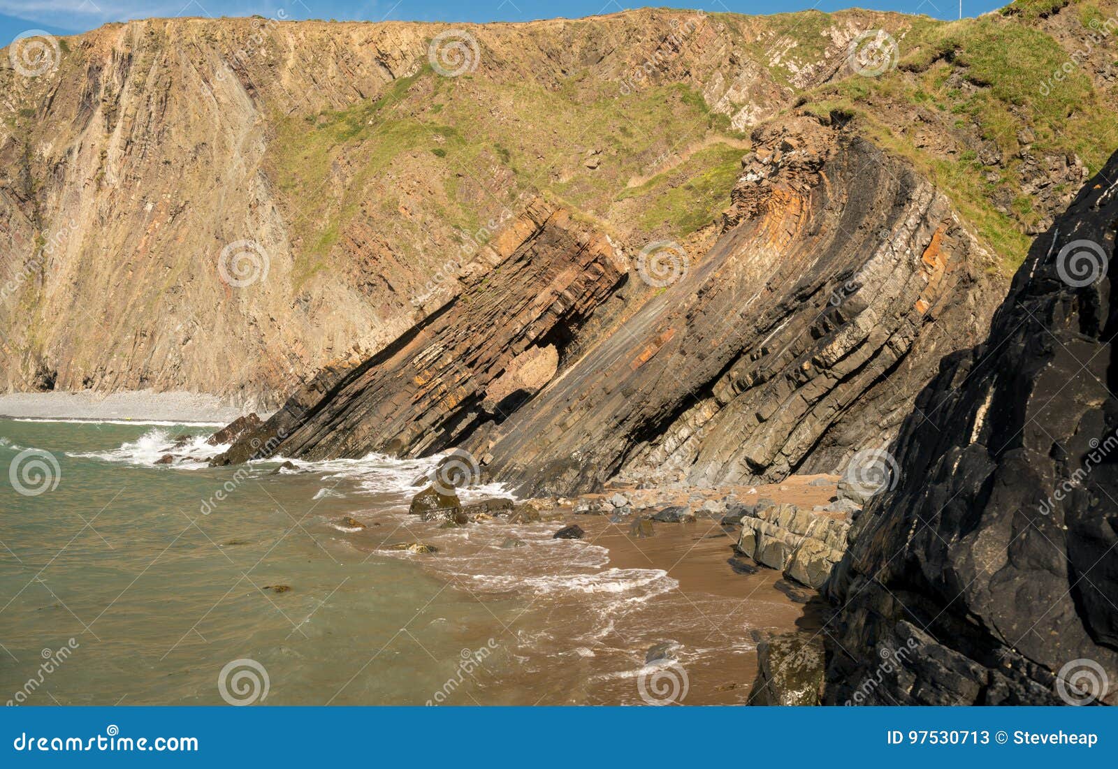 Unique Structure of Rocks at Hartland Quay in North Devon Stock Image ...