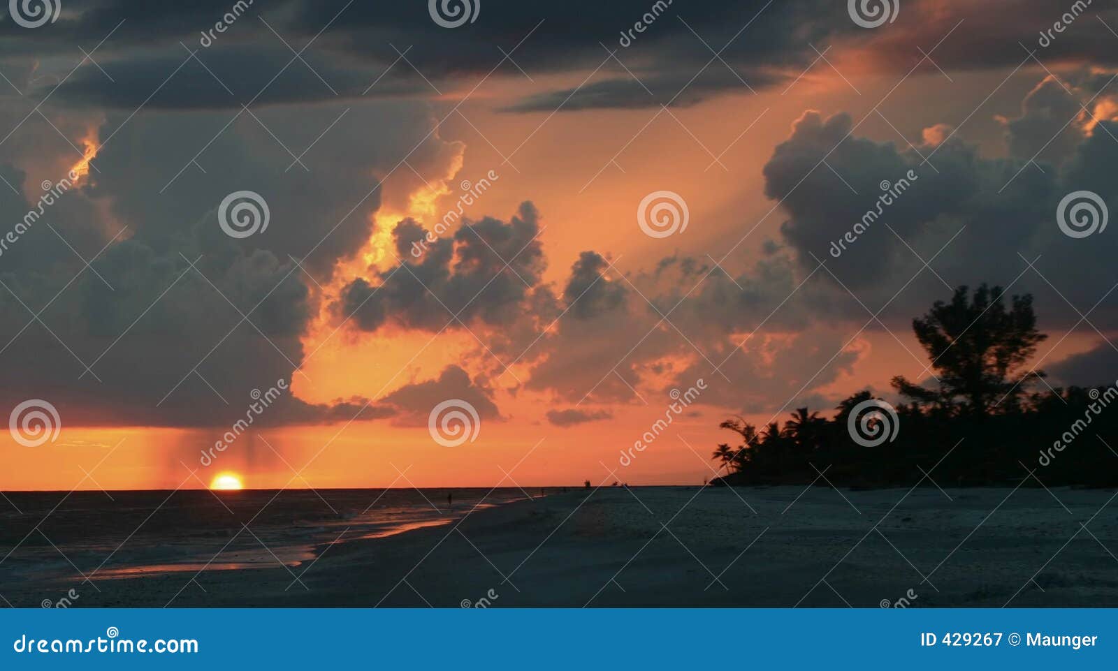 Unique Sunset with Rain stock image. Image of tourist, leisure - 429267