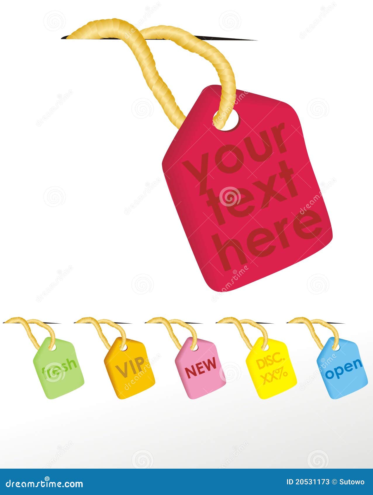 Unique tag stock vector. Illustration of fullcolor, urban - 20531173