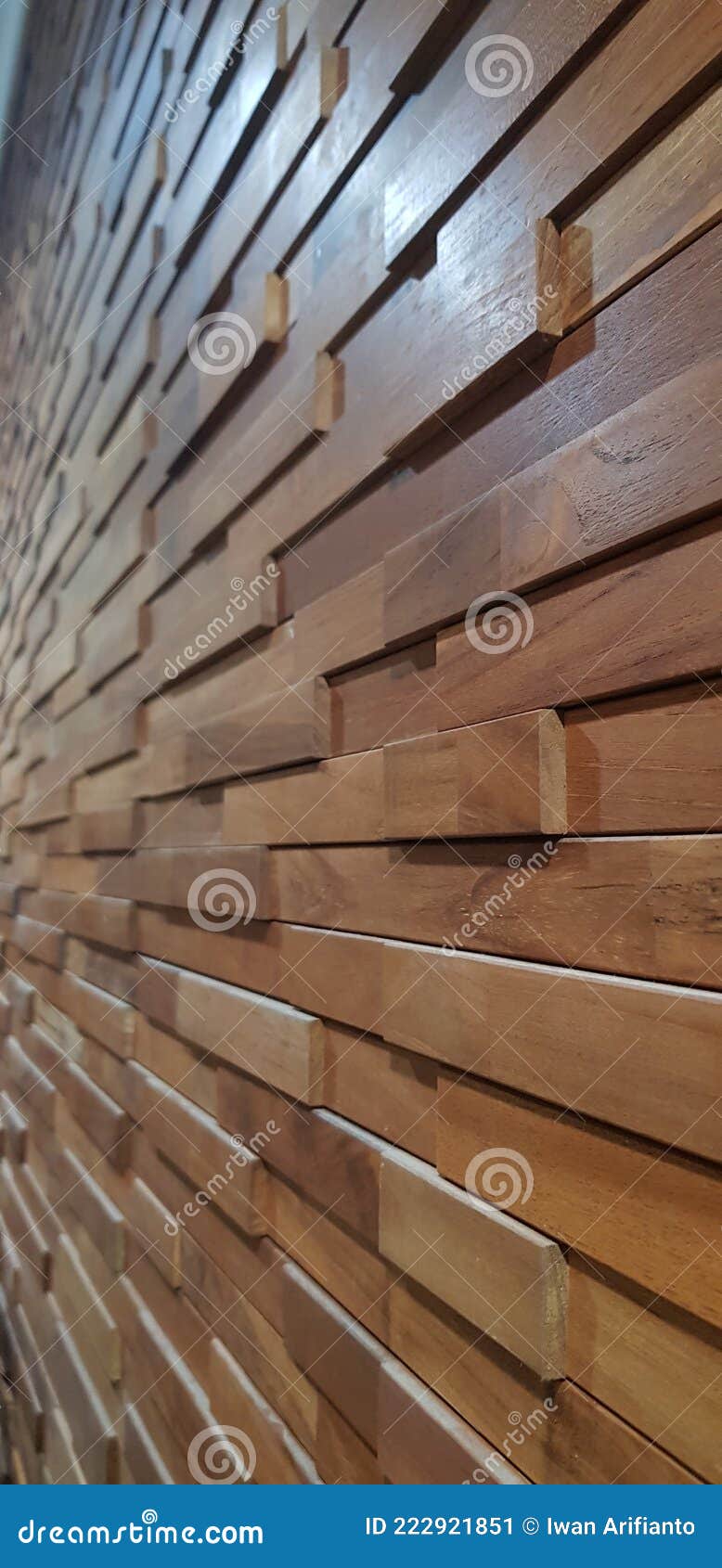 Unique Teak Wood Tile Wall Panel Stock Image - Image of brown, unique ...
