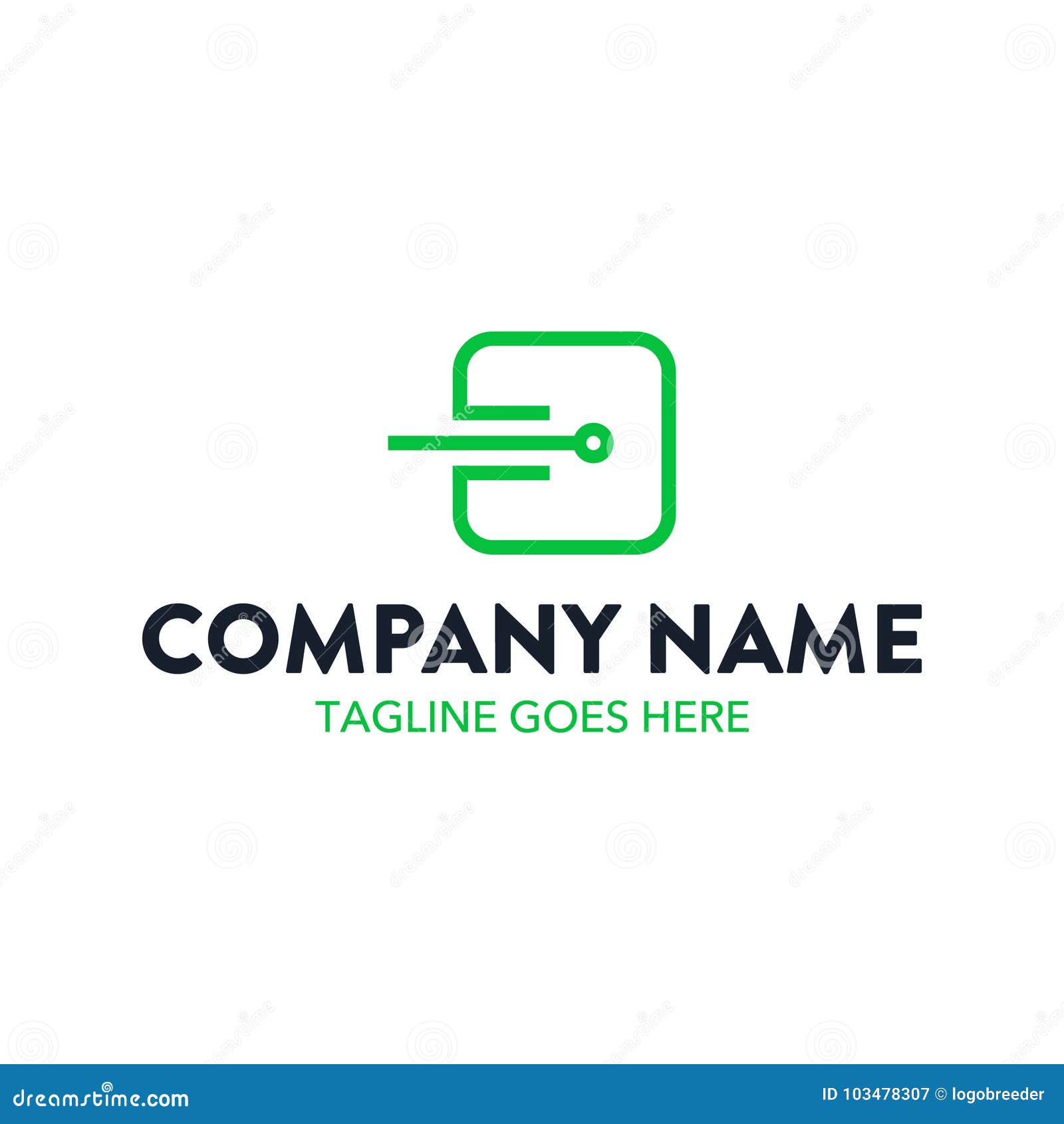 Unique Technology Logo Template. Vector Stock Vector - Illustration of ...