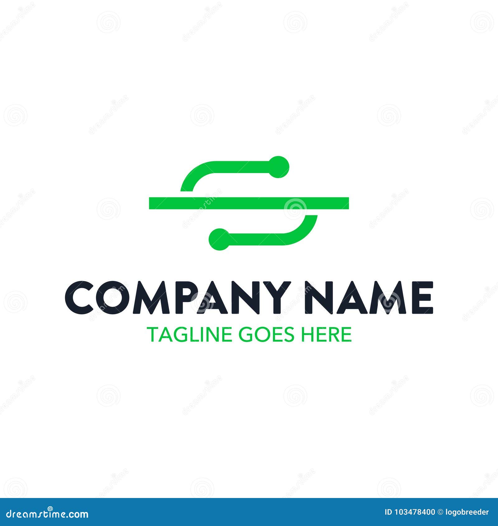 Unique Technology Logo Template. Vector Stock Vector - Illustration of ...
