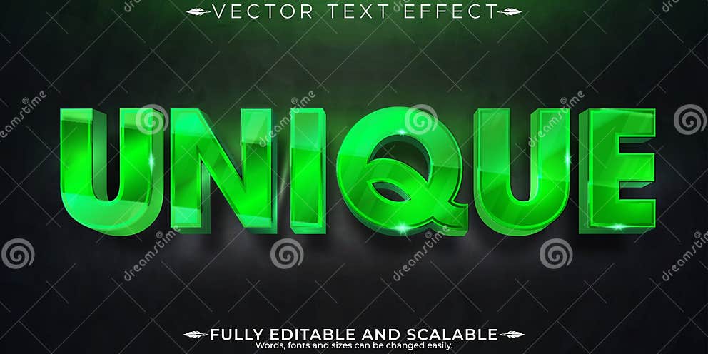 Unique Text Effect, Editable Royal and Luxury Text Style Stock Vector ...