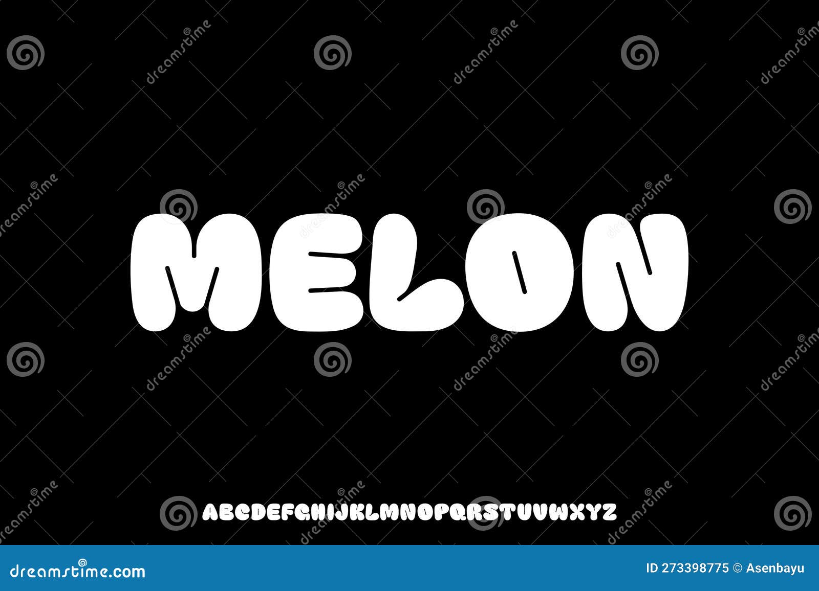 Unique Thick Bubble Style Font Design Vector. Playful Rounded Typeface ...