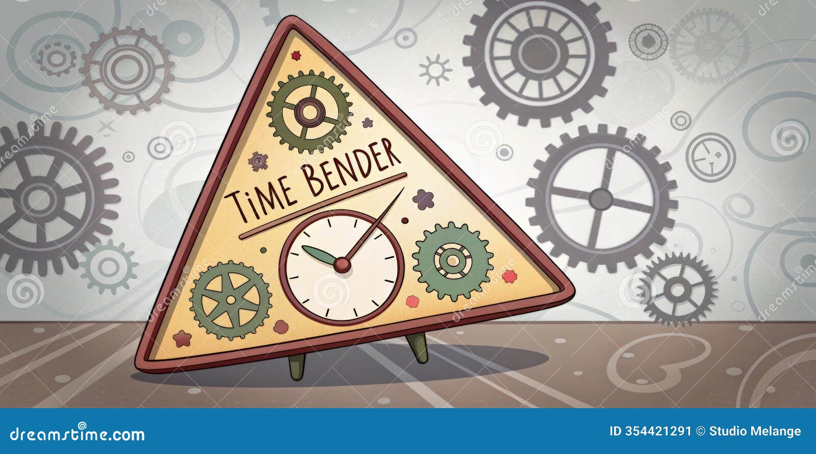 Unique Time Bender Clock Design Featuring Gears and Intricate Patterns ...