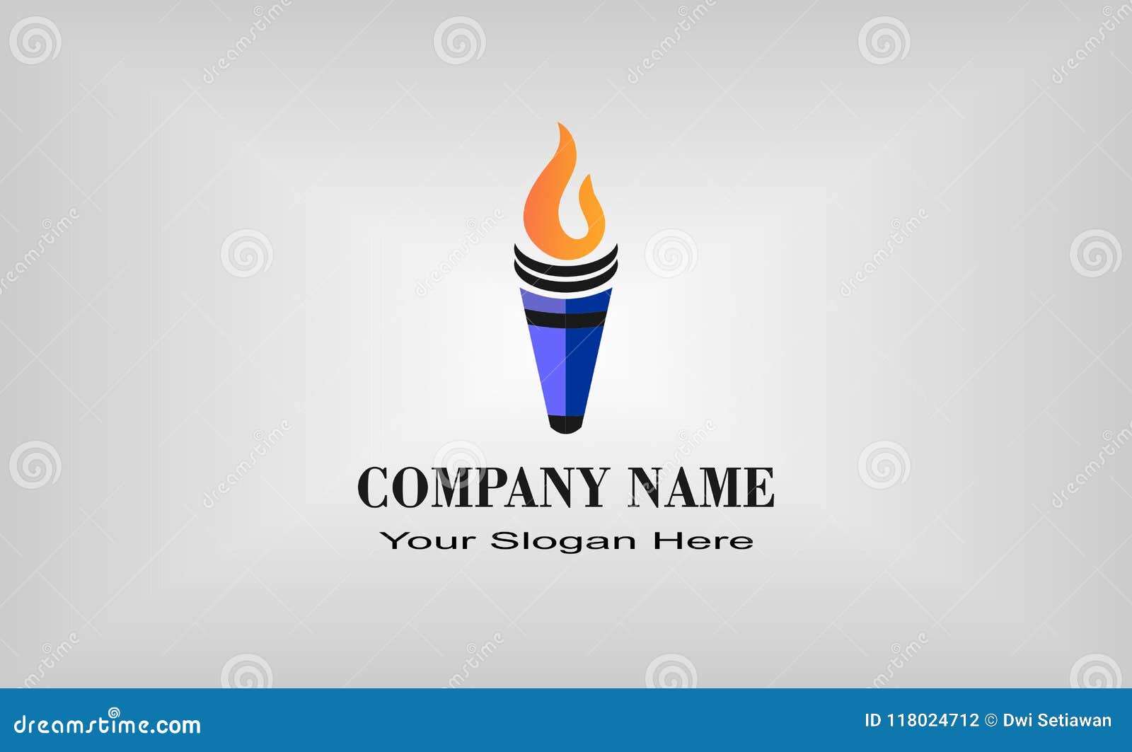 Unique torch logo design stock vector. Illustration of flare - 118024712