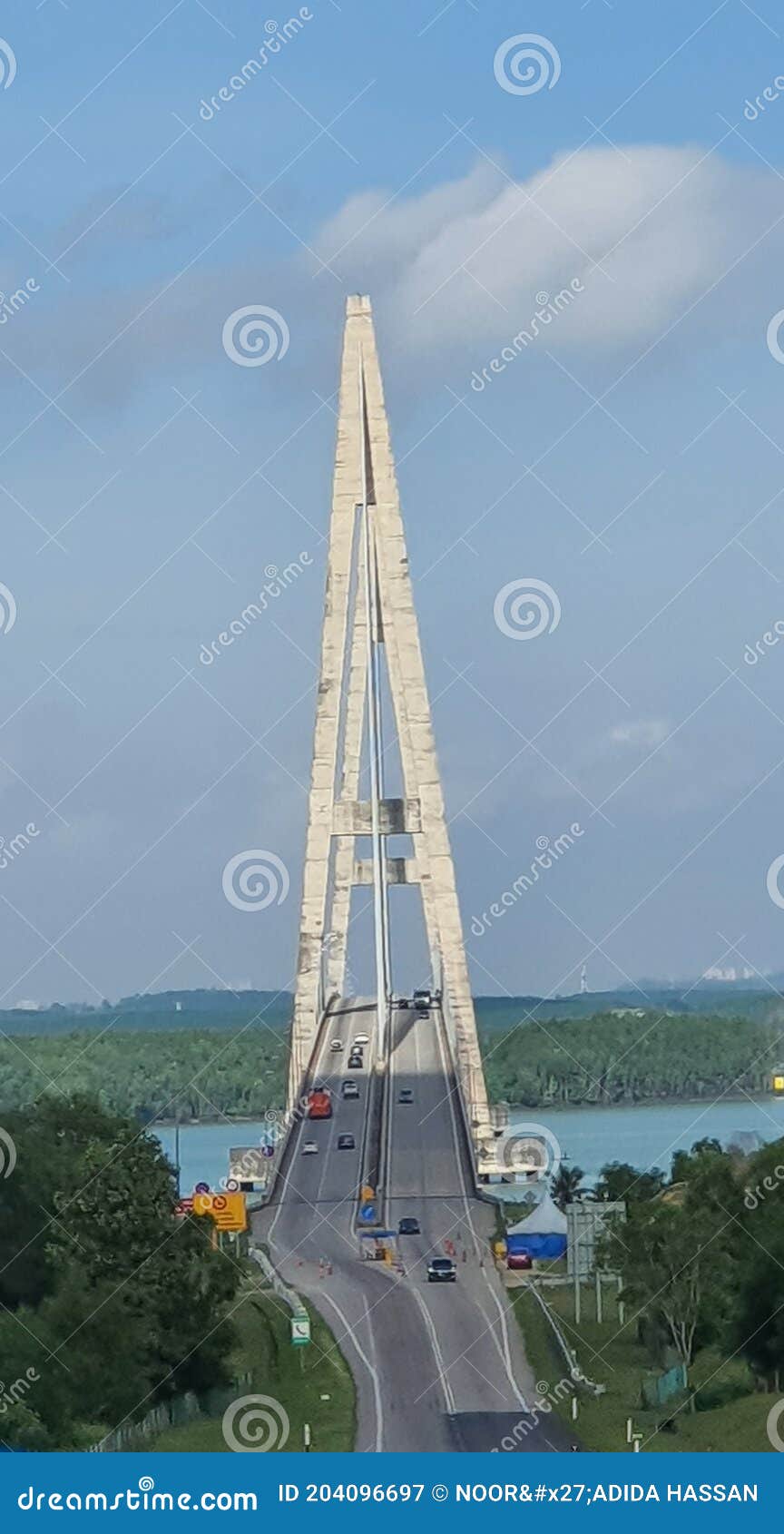 Unique Triangle Bridge in My Town Stock Image - Image of line, bridge ...