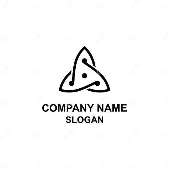 Unique triangle logo. stock illustration. Illustration of business ...