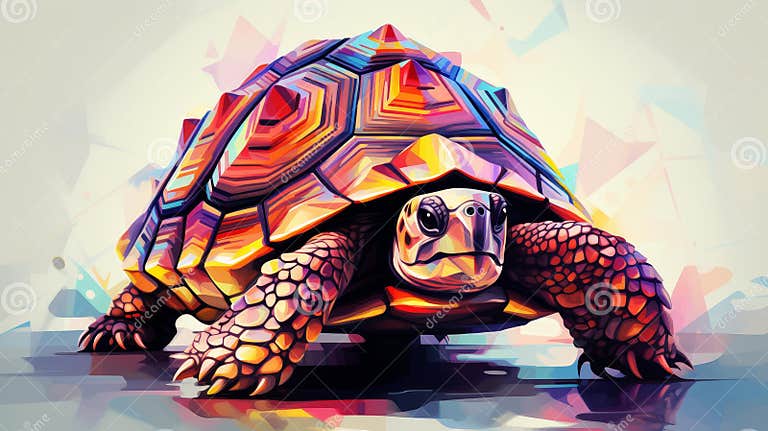 Explore Modern Turtle Shell Art Featuring Geometric Designs and Precise ...