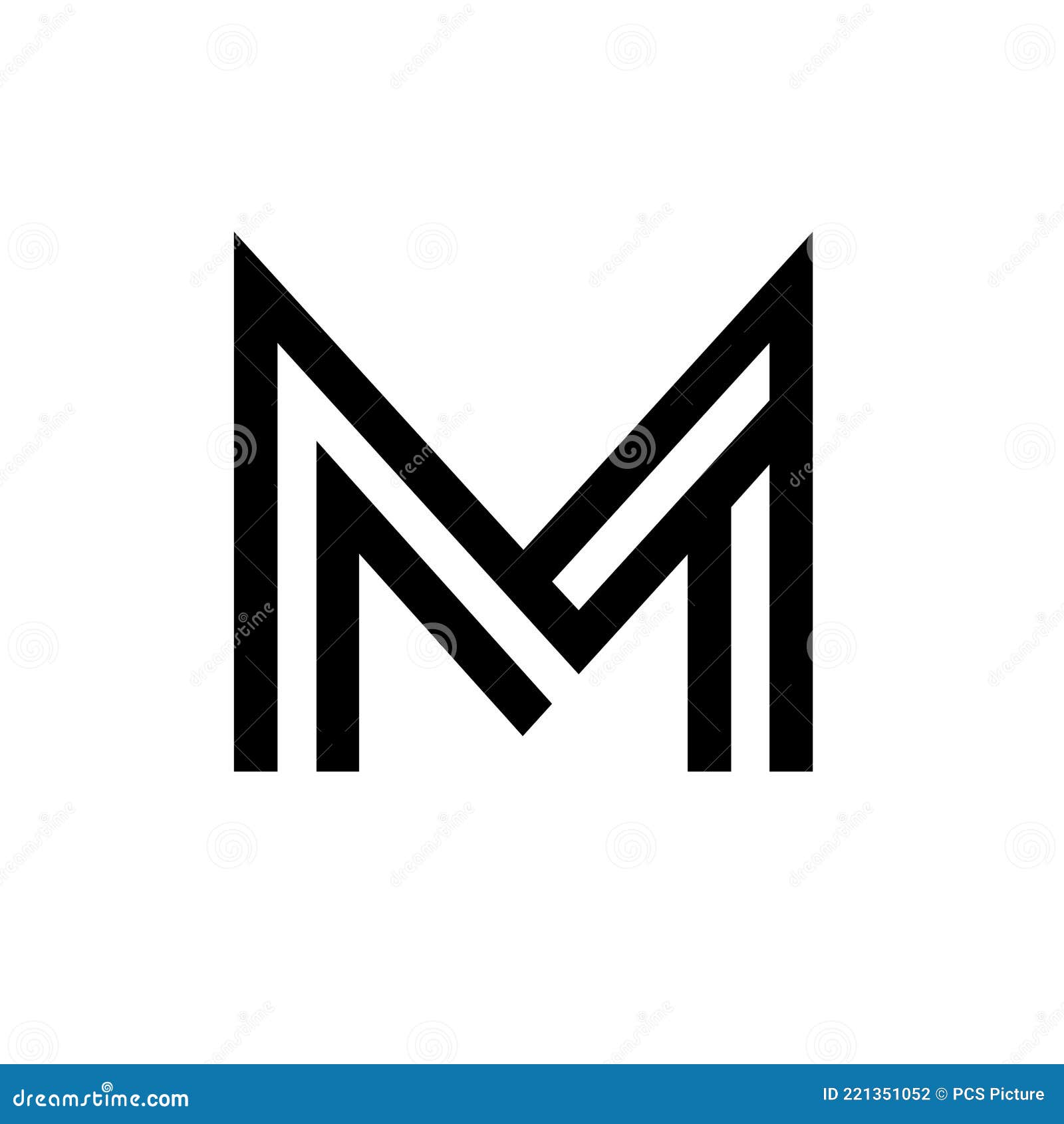 Unique Typography Logo Design Stock Illustration - Illustration of font ...