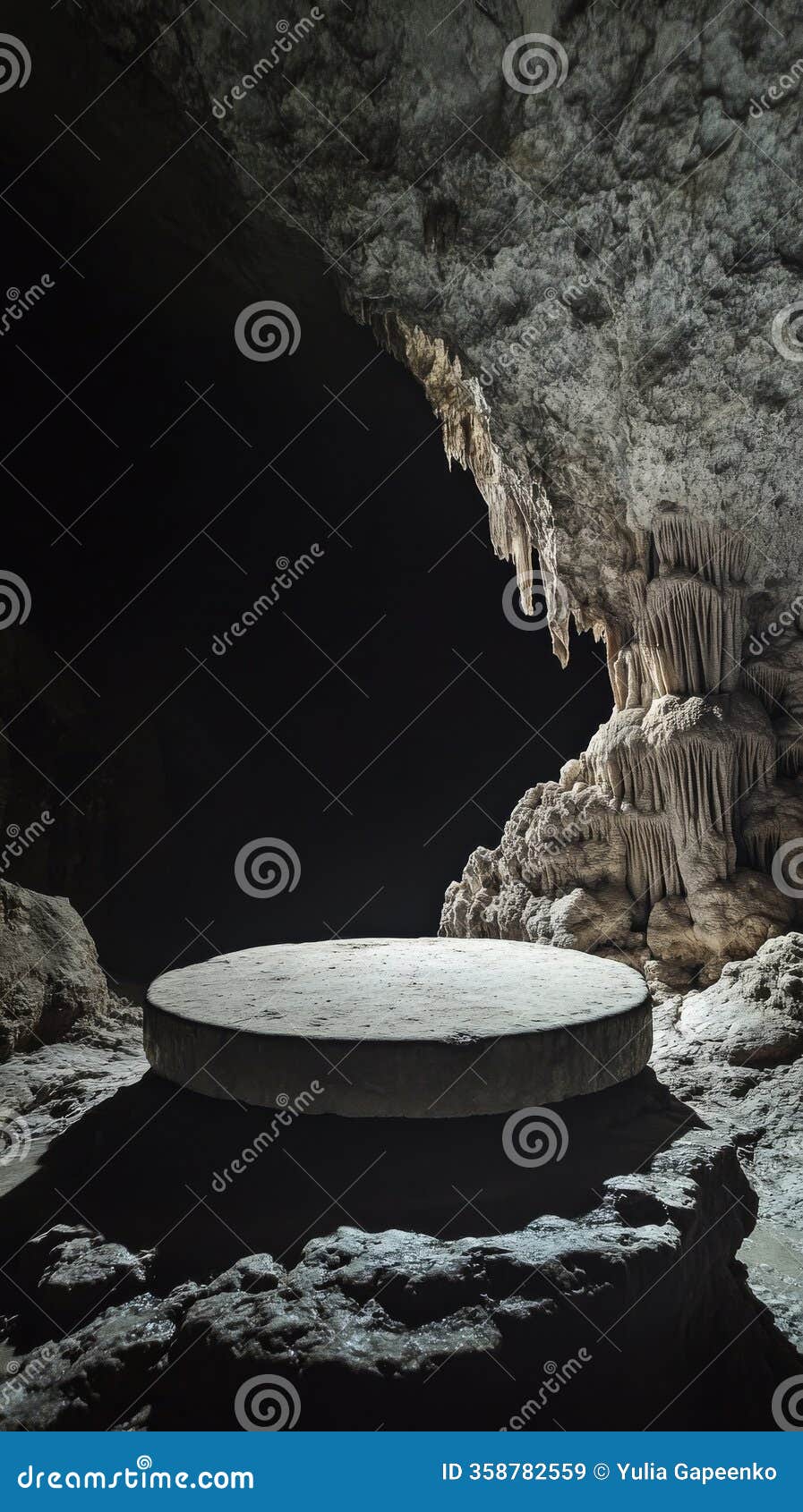 Unique Underground Cave with a Circular Platform and Stunning ...
