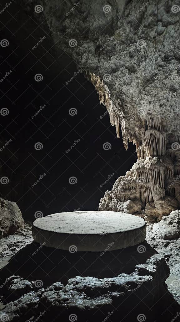 Unique Underground Cave with a Circular Platform and Stunning ...