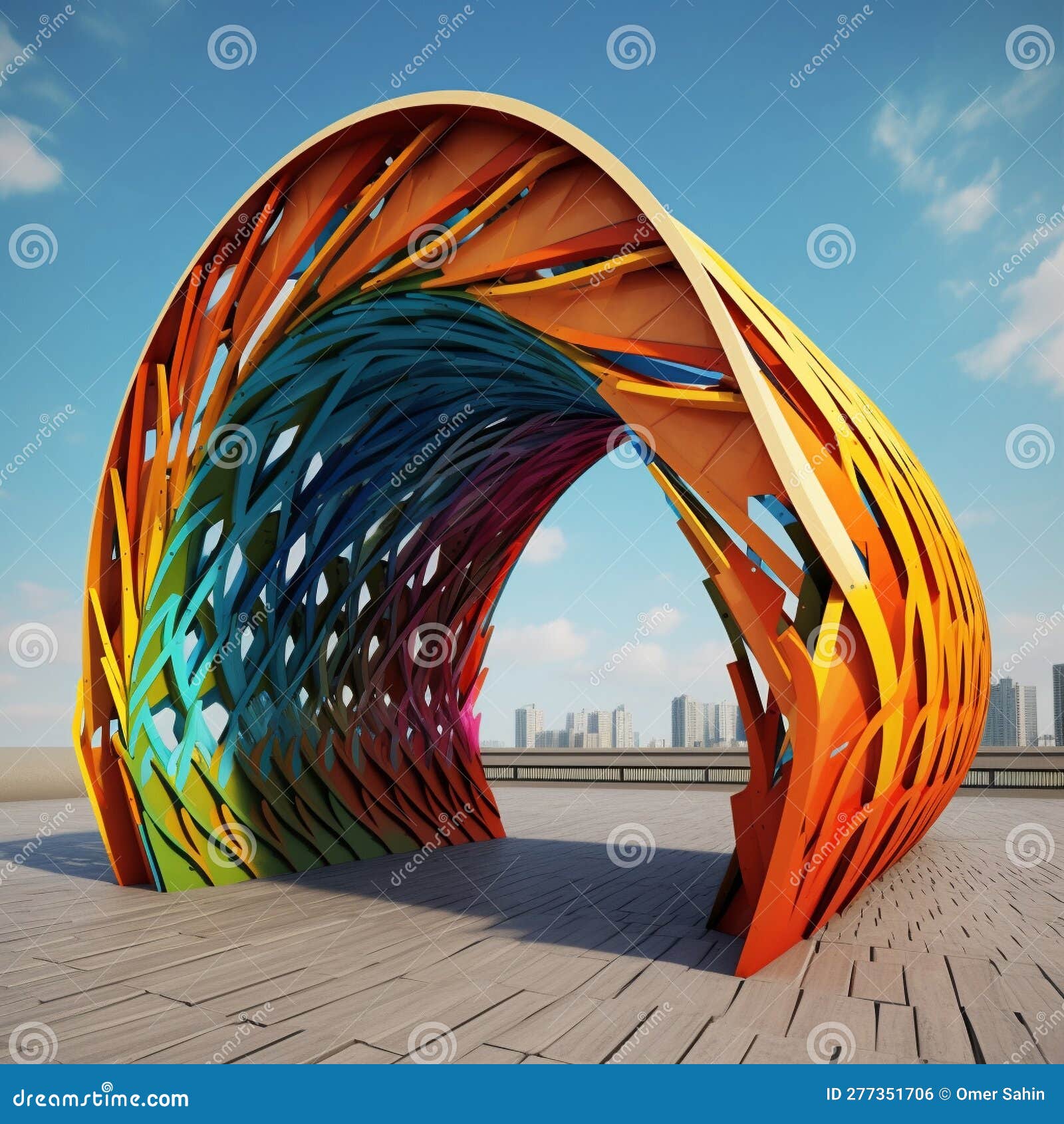 Unique, Unusual Architectural Feature with Striking Design Stock ...