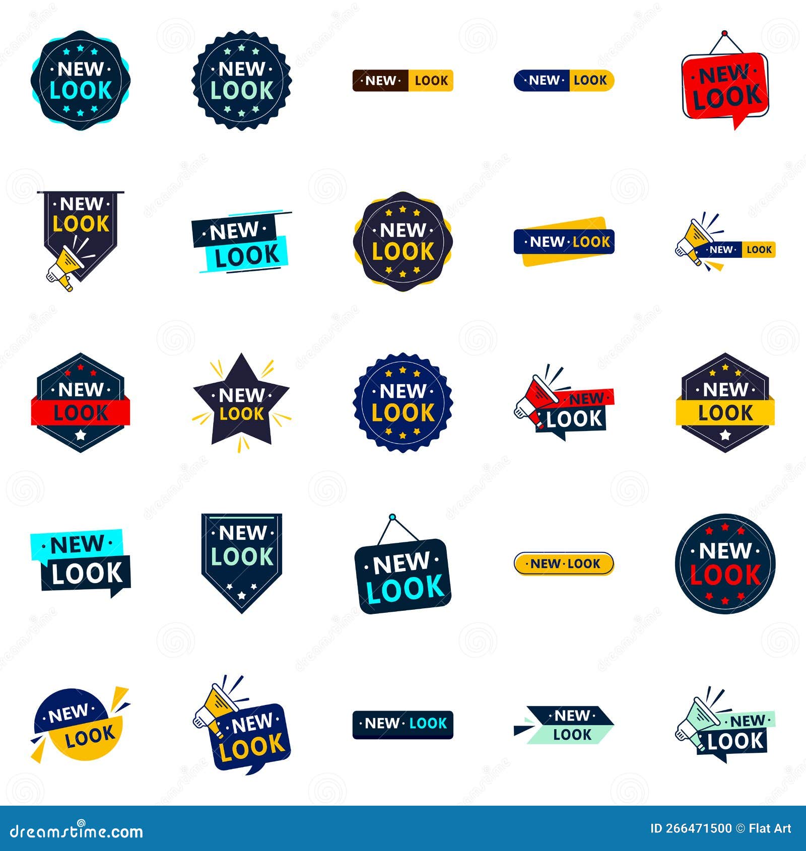 25 Unique Vector Elements for a New Look in Advertising Stock Vector ...