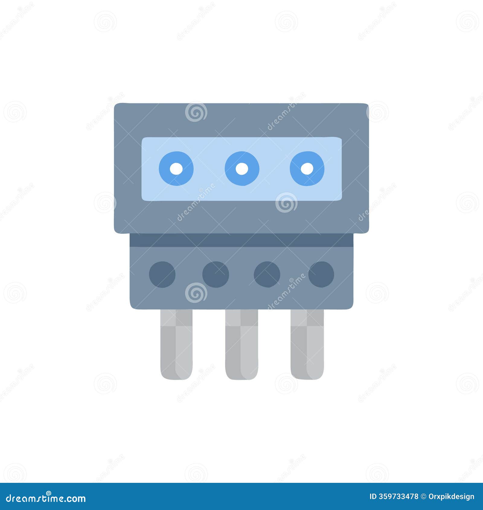 Terminal Block For Securing Electrical Wire Connections Stock Image ...