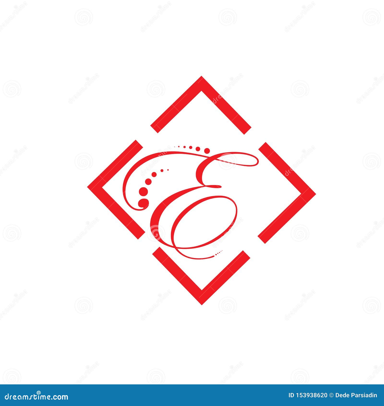 Unique Vector Illustration of Abstract Icons of Letter E Stock Vector ...