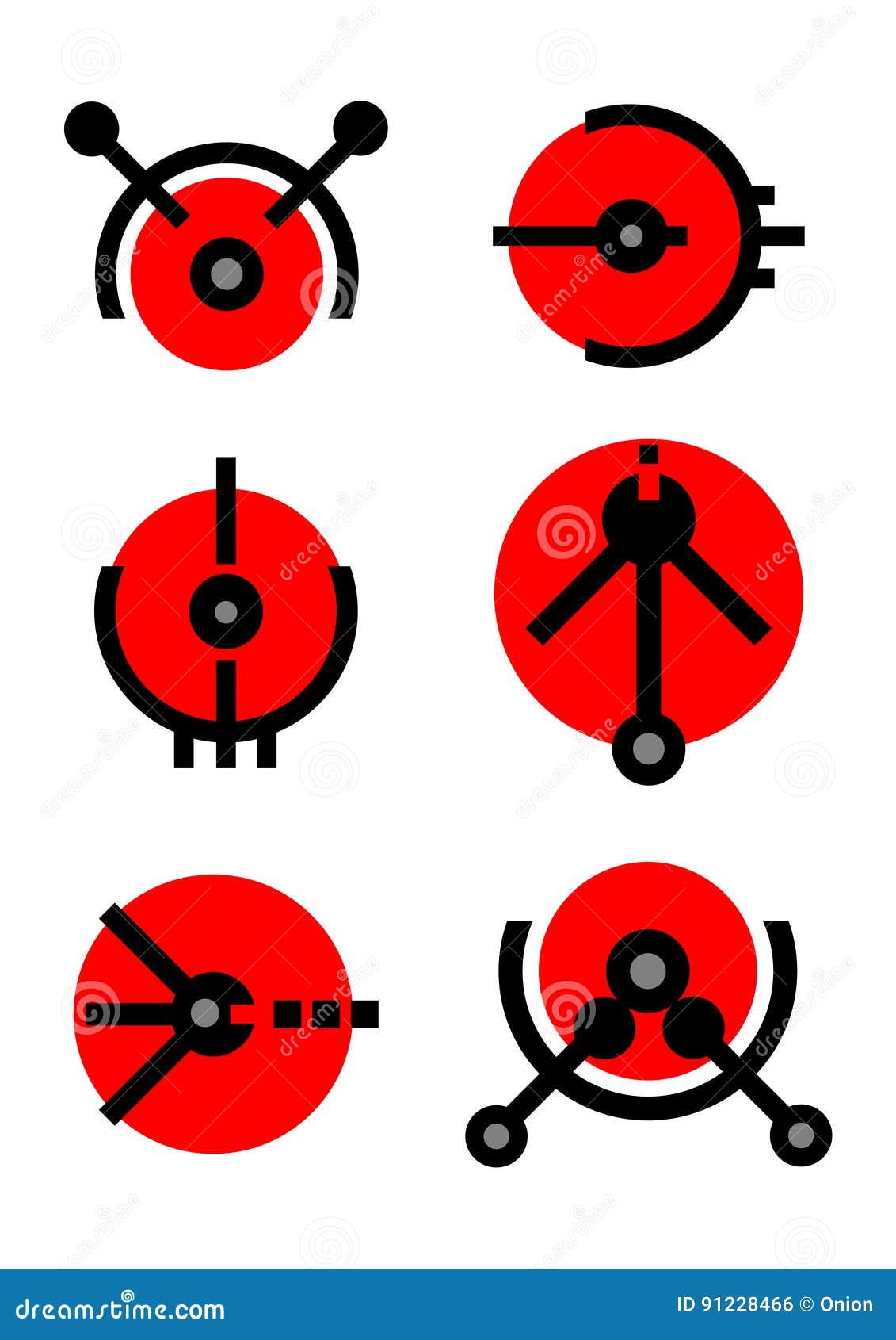 Unique vector logos stock vector. Illustration of shape - 91228466