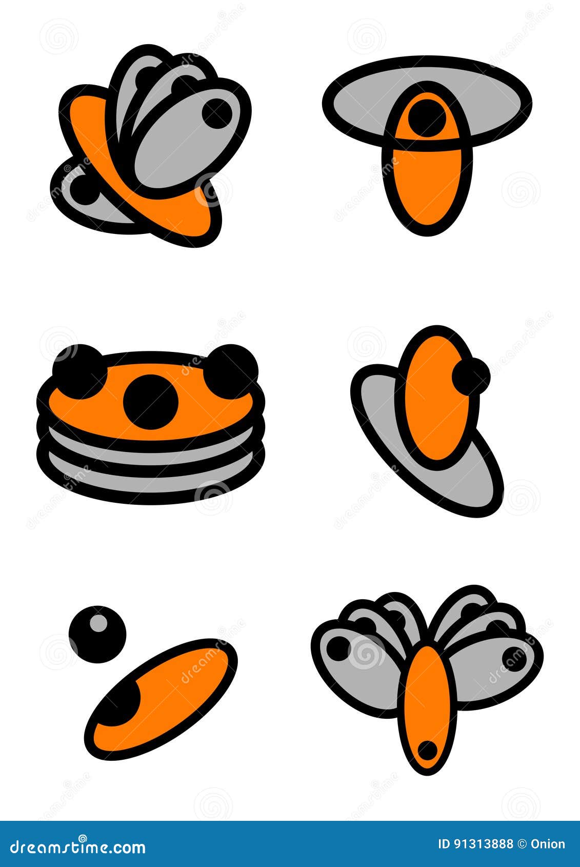 Unique vector logos stock vector. Illustration of abstract - 91313888