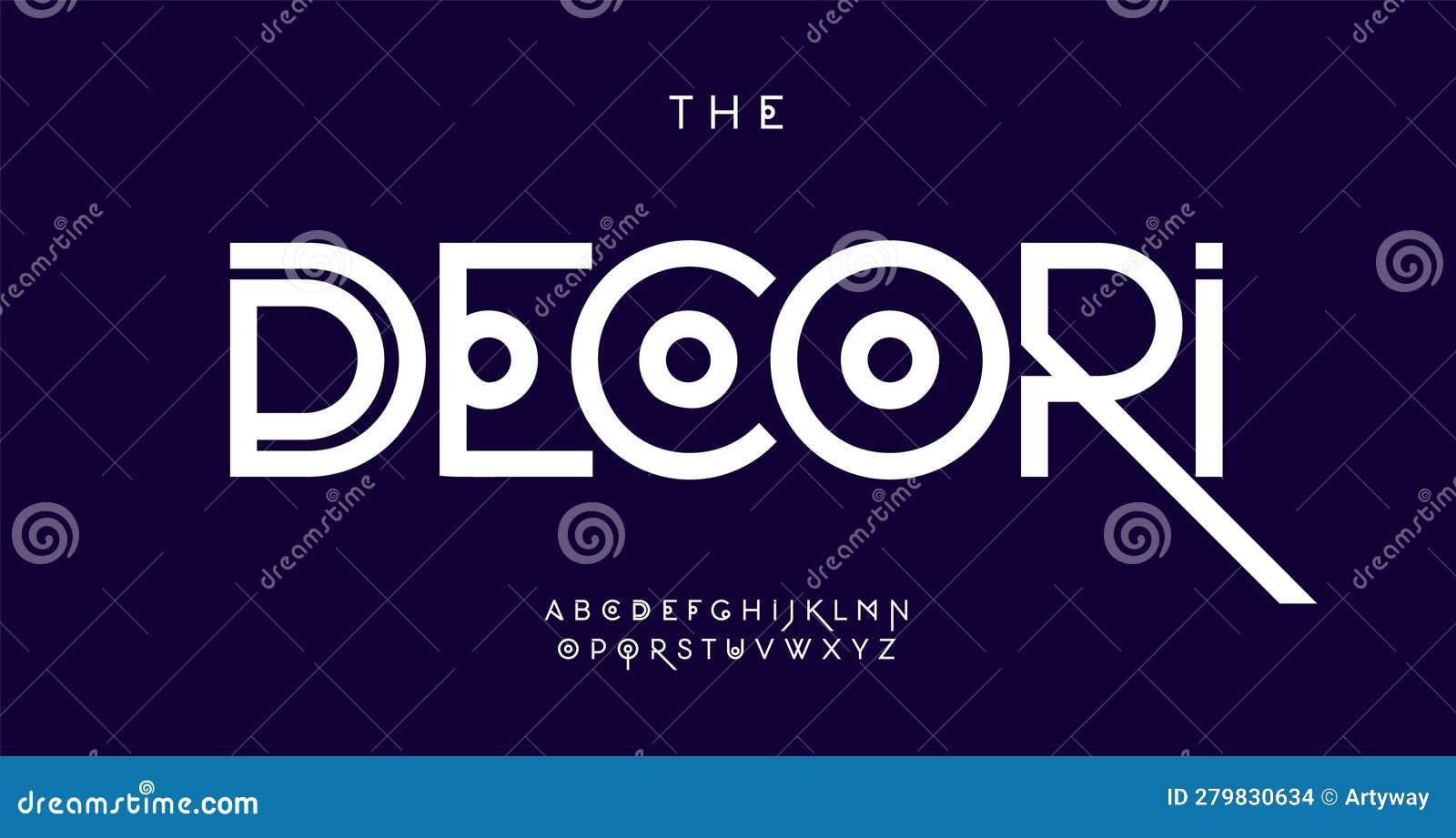 Unique Vector Type Set Combining Abstract Lines, Modern Design, and ...