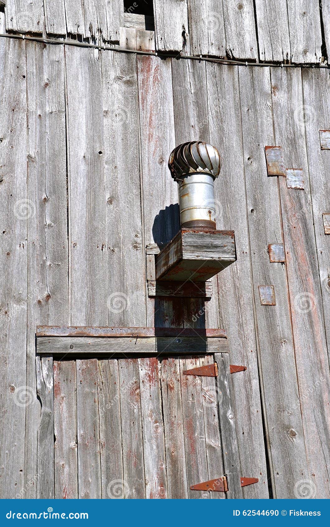 Unique Ventilation System on an Old Weathered Barn Stock Photo - Image ...