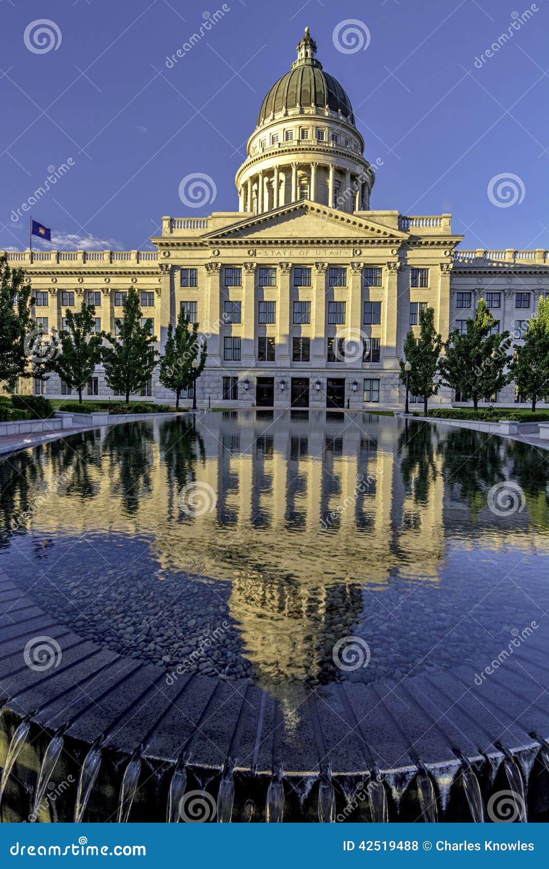 Unique View of the Utah State Capital Building Editorial Stock Photo ...