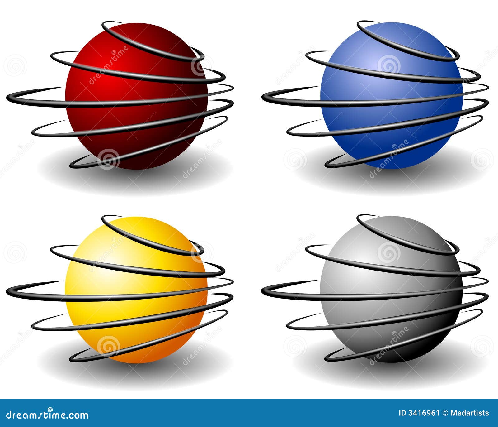 Unique Wire Sphere Balls Logo Royalty-Free Illustration | CartoonDealer ...