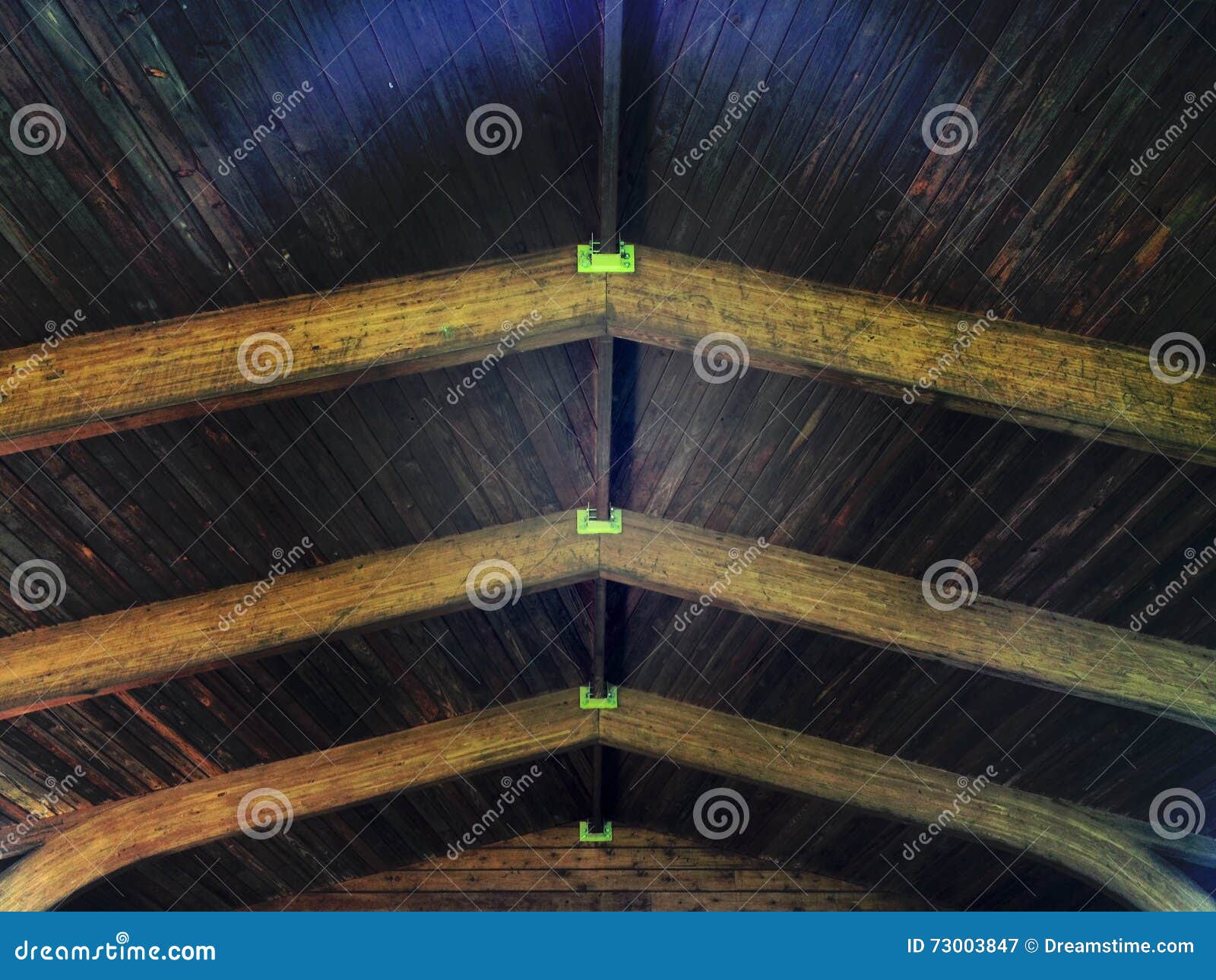 Unique Wood Ceiling of a Man Made Structure Stock Image - Image of ...